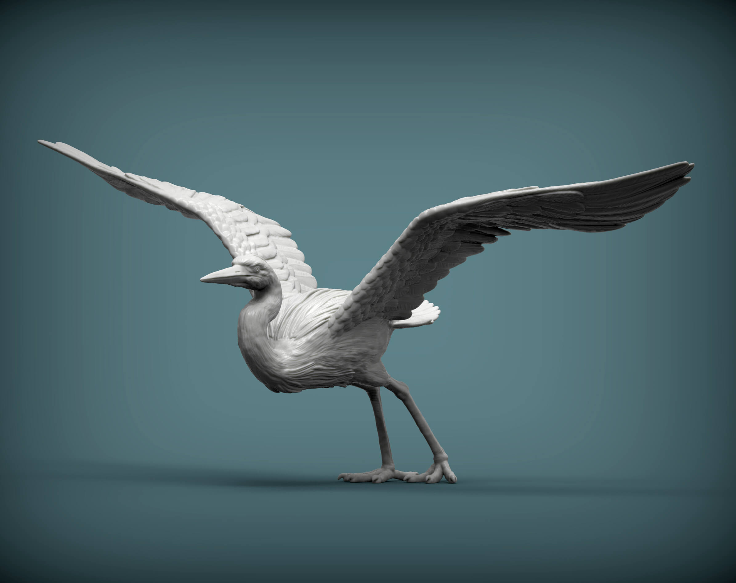 Heron Taking Off 3D Print Model by Alexander3dart