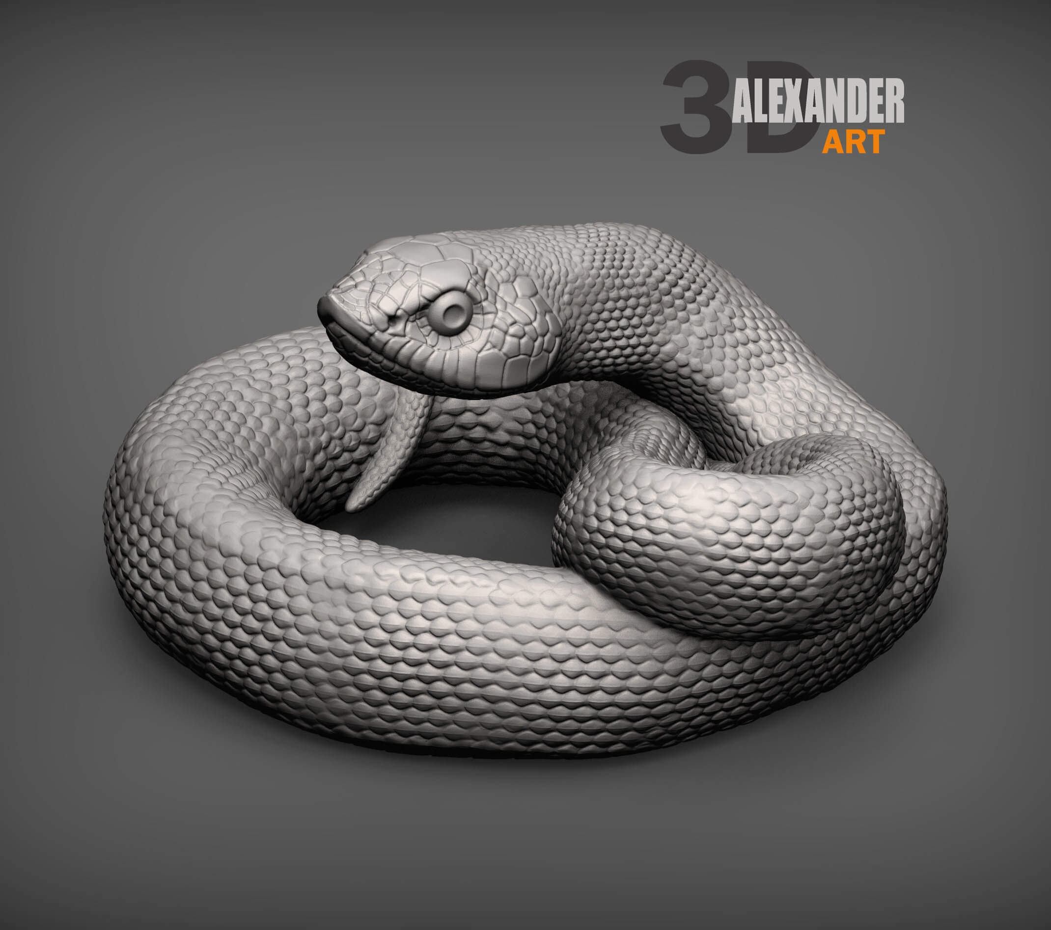 Hognose Snakes 3D Print Model by Alexander3dart