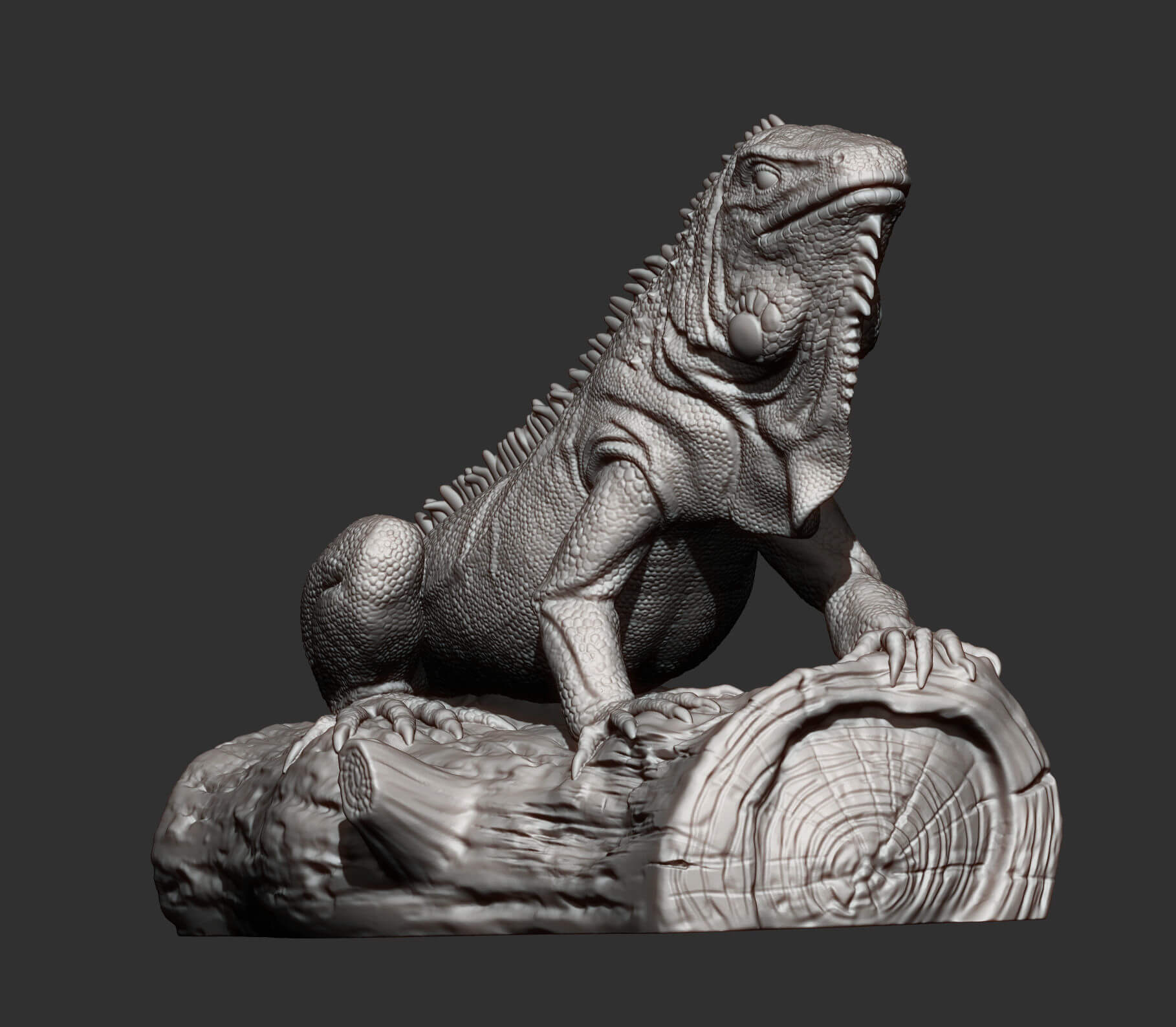 Iguana Sculpture - 3D Model by Alexander3dart