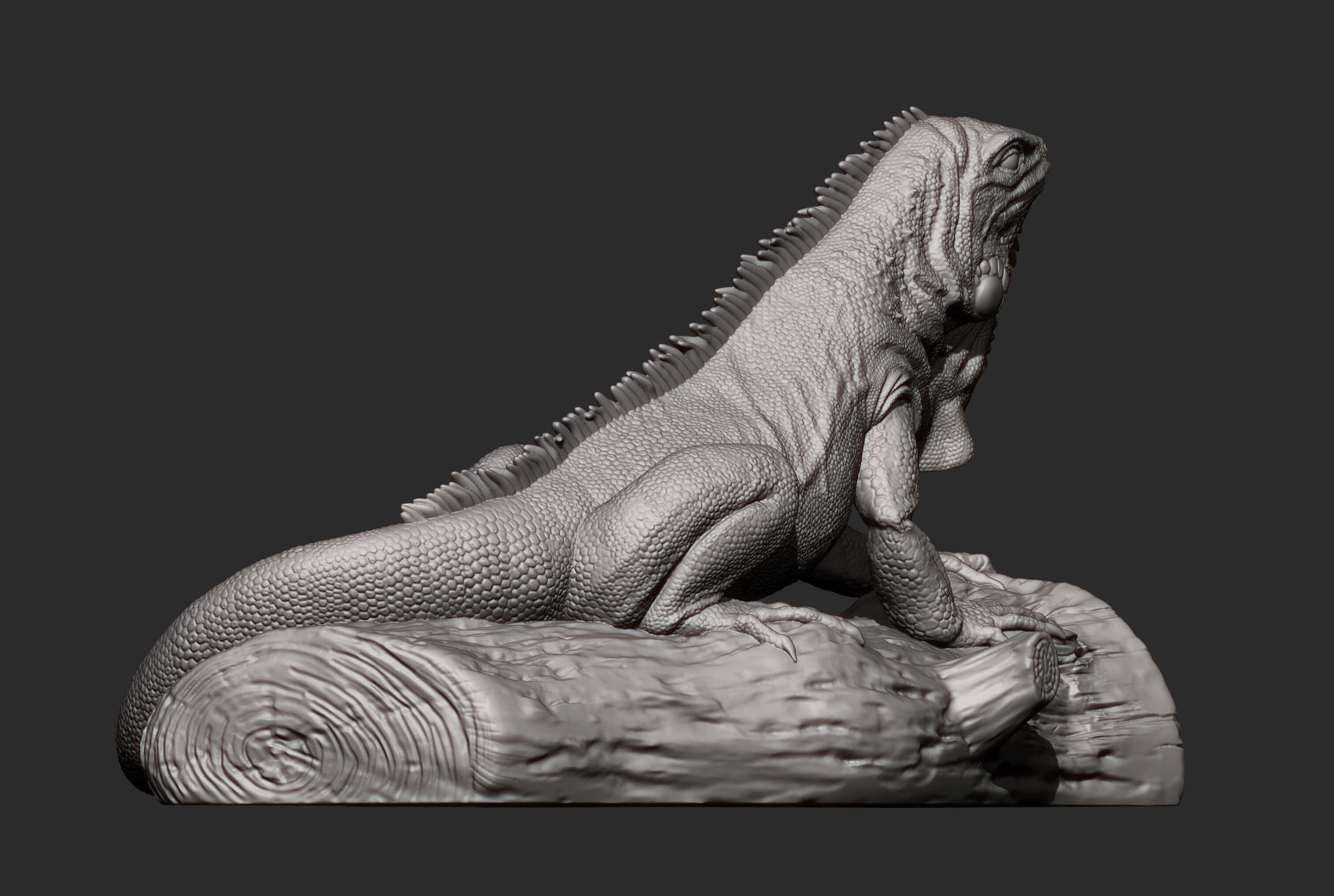 Iguana Sculpture - 3D Model by Alexander3dart