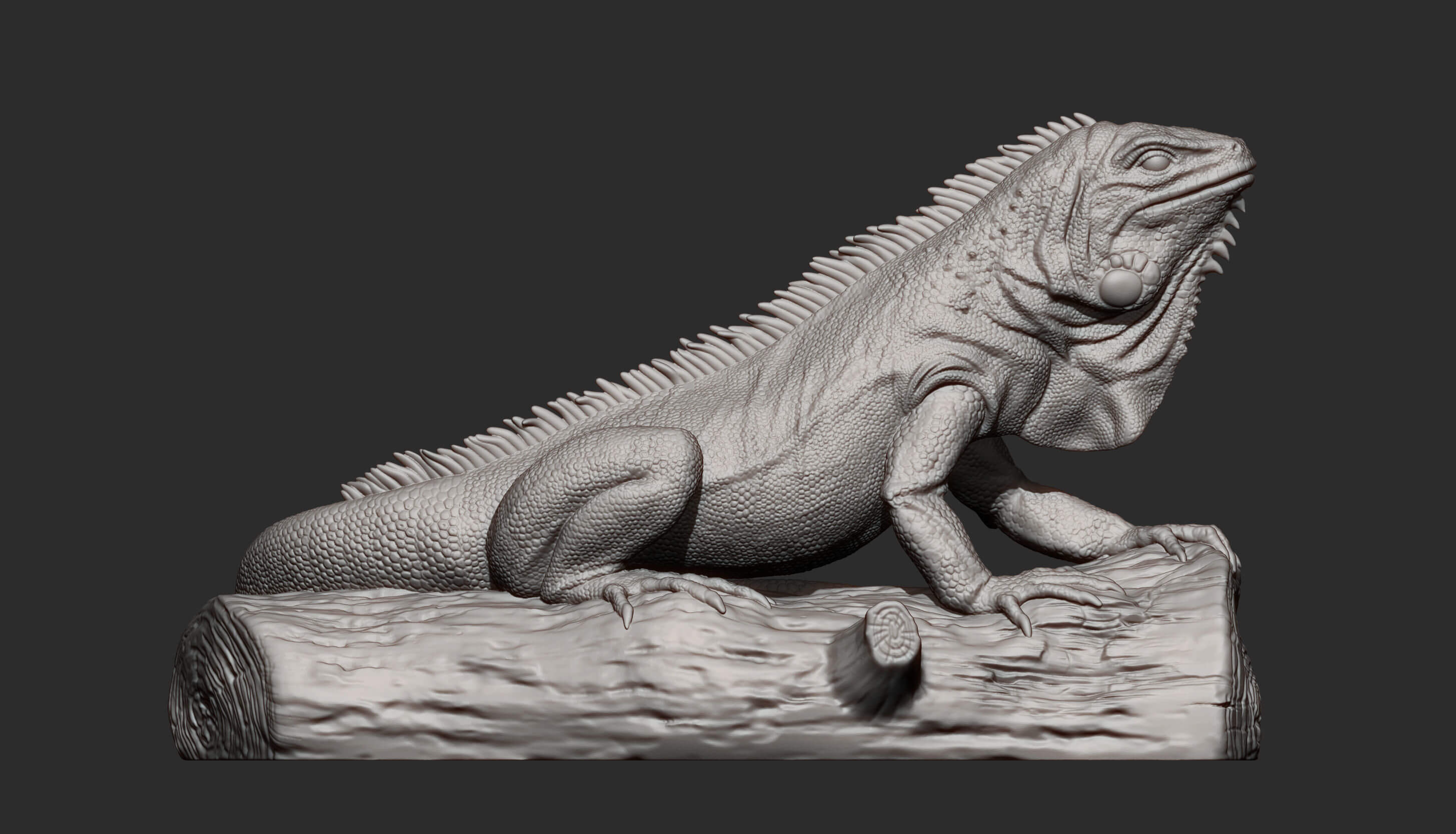 Iguana Sculpture - 3D Model by Alexander3dart