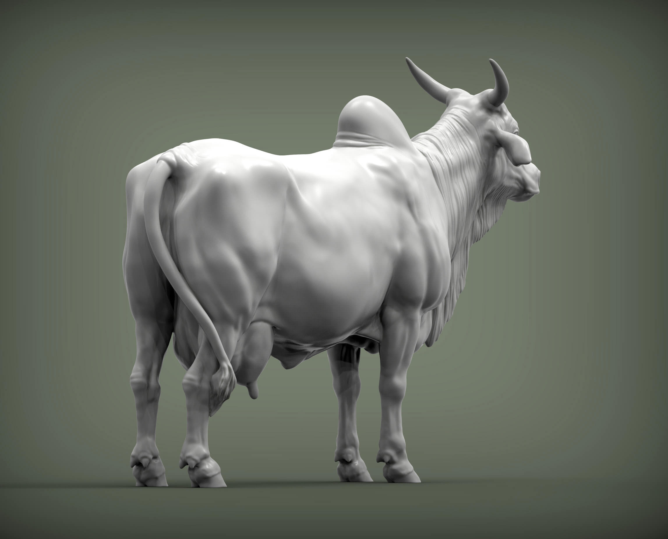 Indian Cow 3D Print Model by Alexander3dart