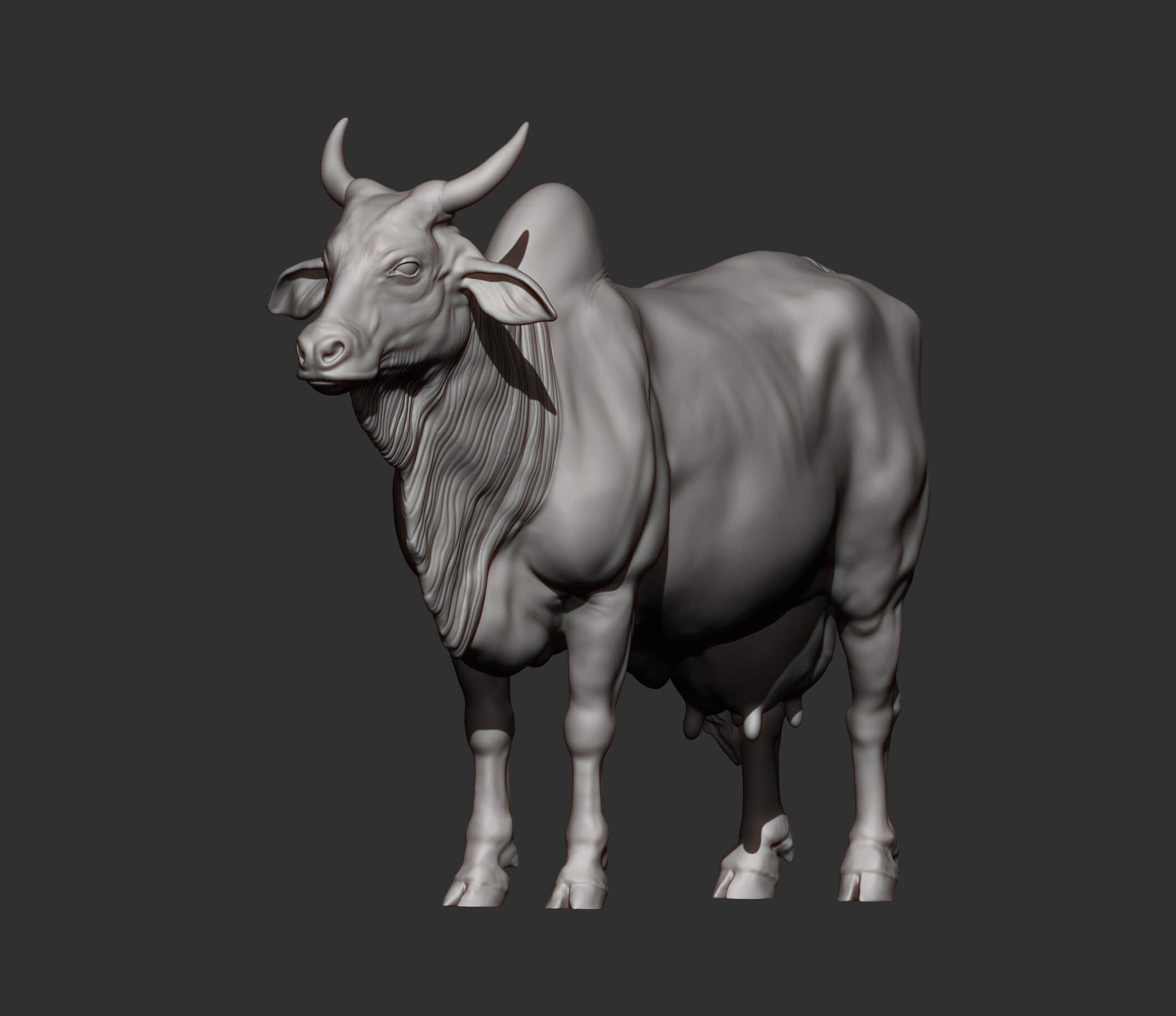 Indian Cow 3D Print Model by Alexander3dart