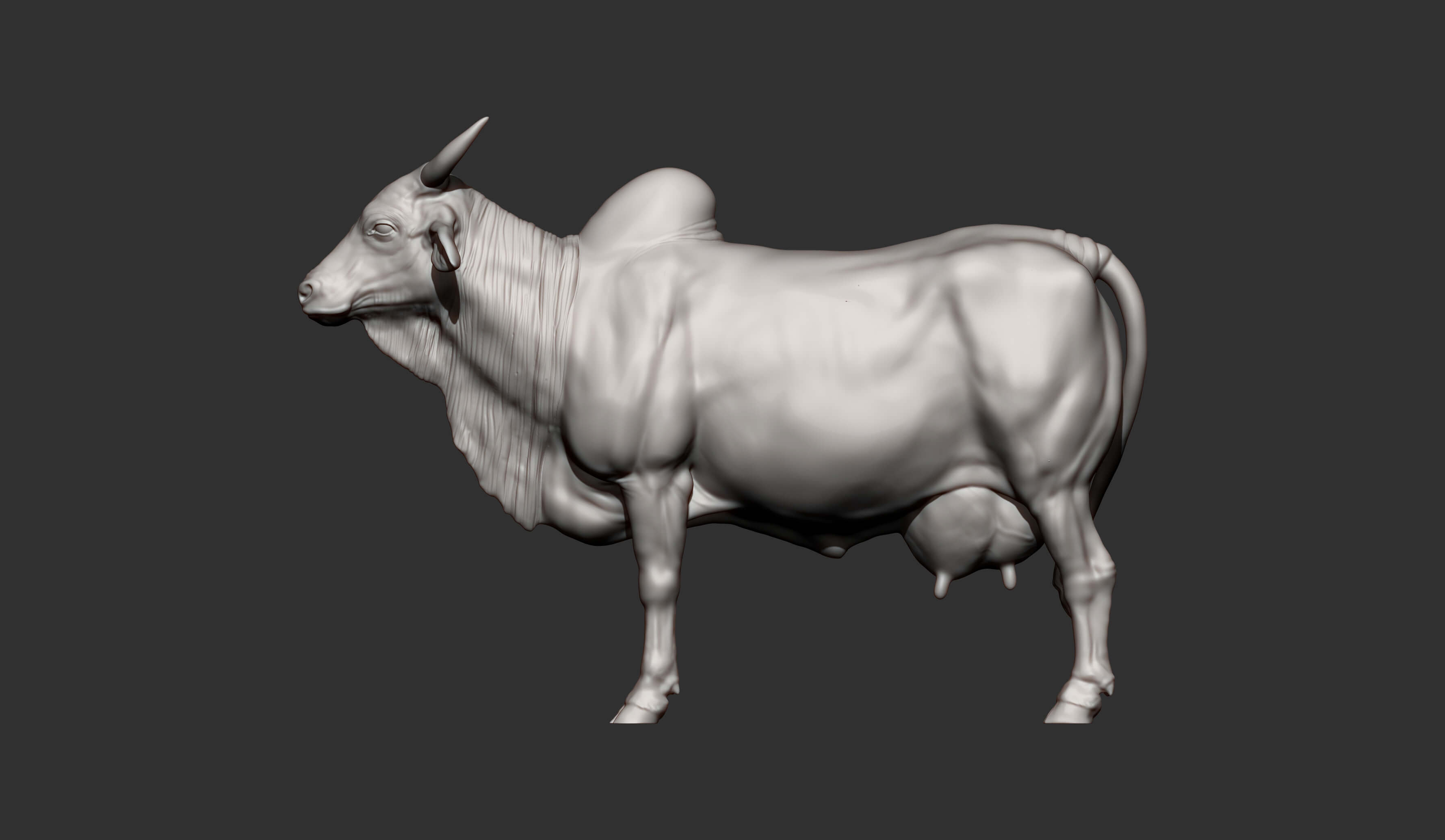 Indian Cow 3D Print Model by Alexander3dart