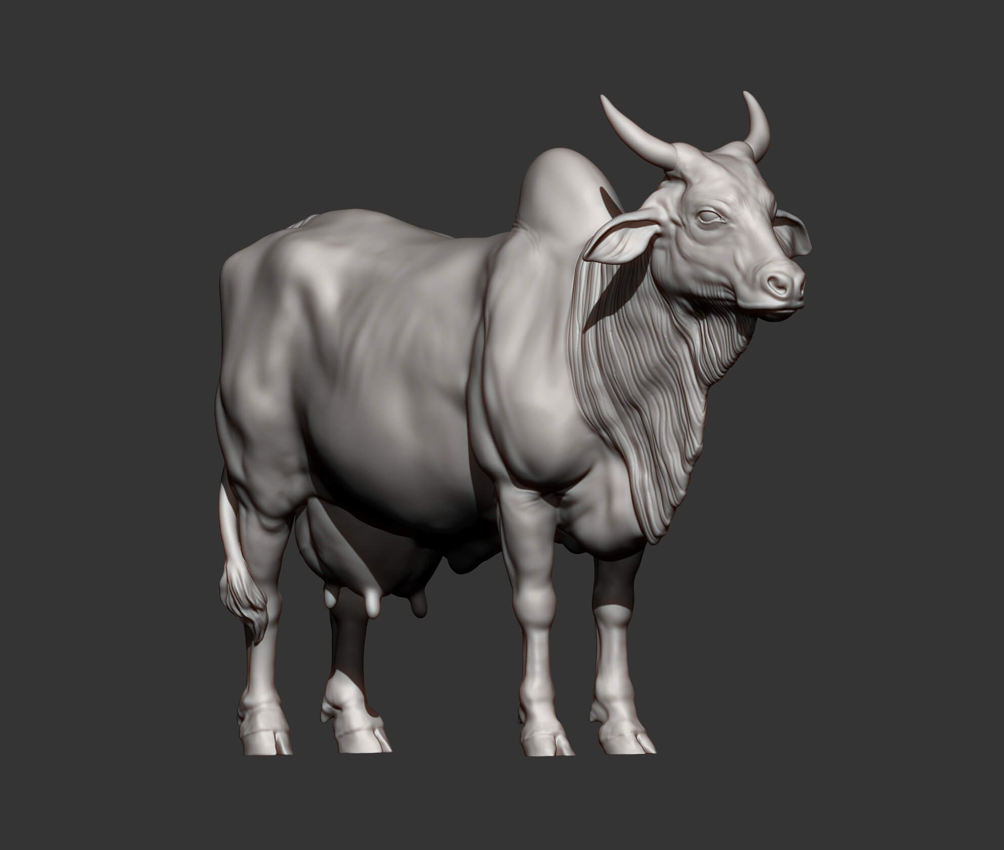 Indian Cow 3D Print Model by Alexander3dart