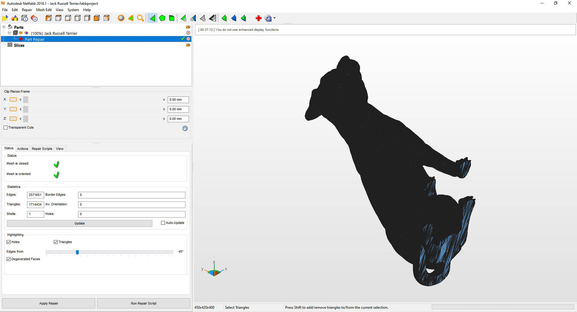Jack Russell Terrier Longhair 3D Print Model by Alexander3dart