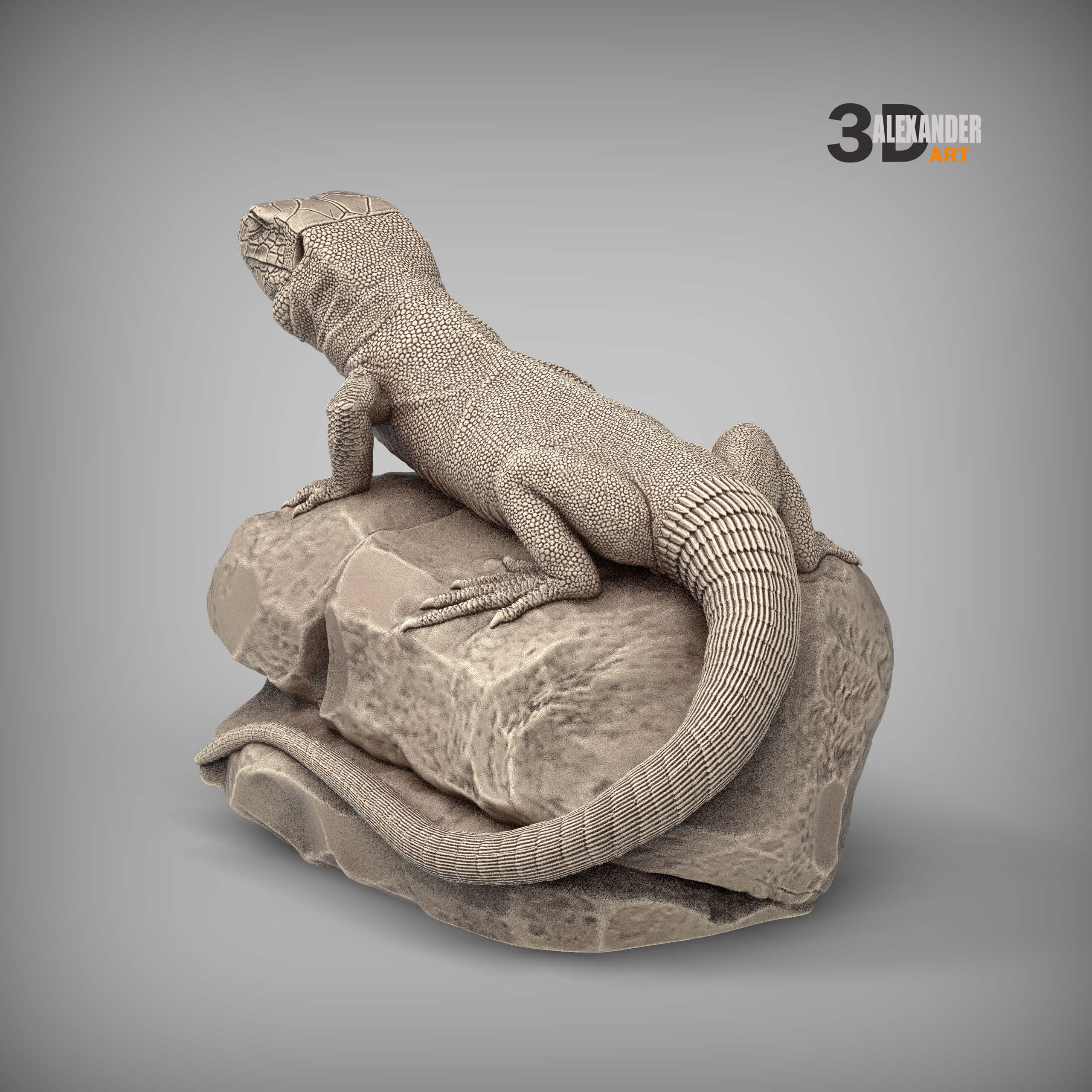 Lacerta Lepida - 3D Model by Alexander3dart