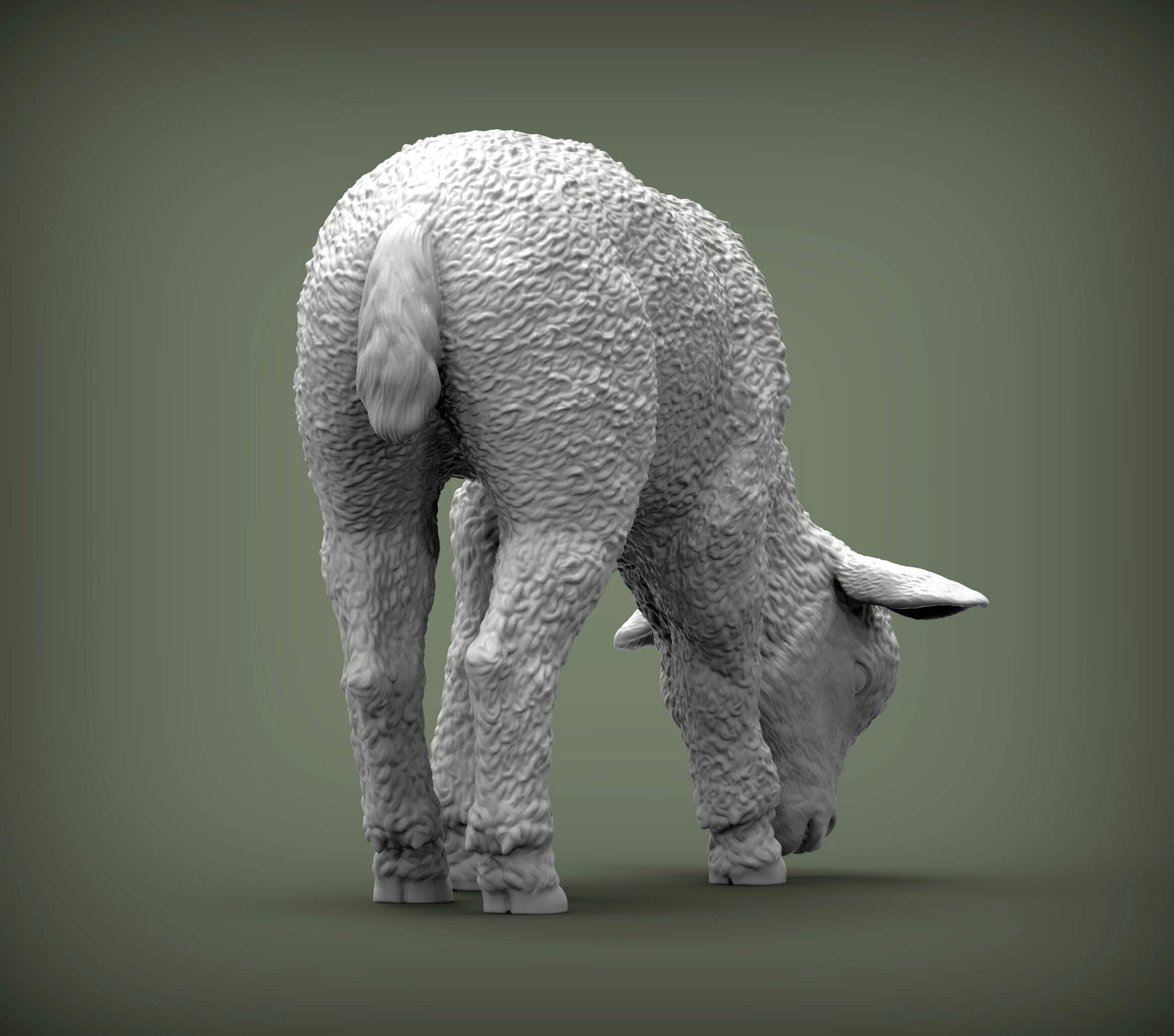 Lamb Eats 3D Print Model by Alexander3dart