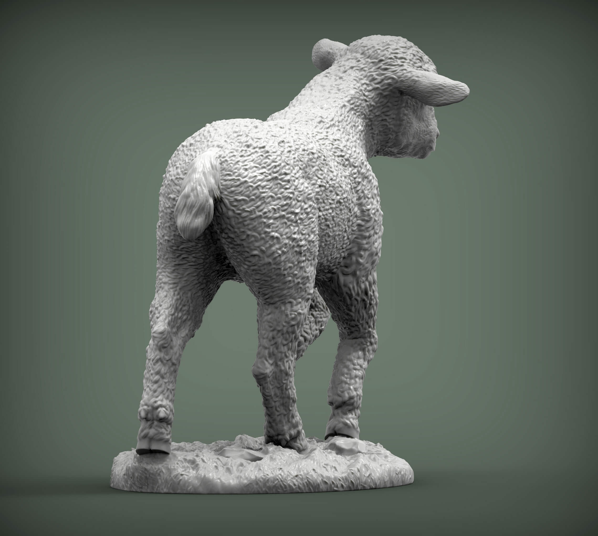 Lamb Runs 3D Print Model by Alexander3dart