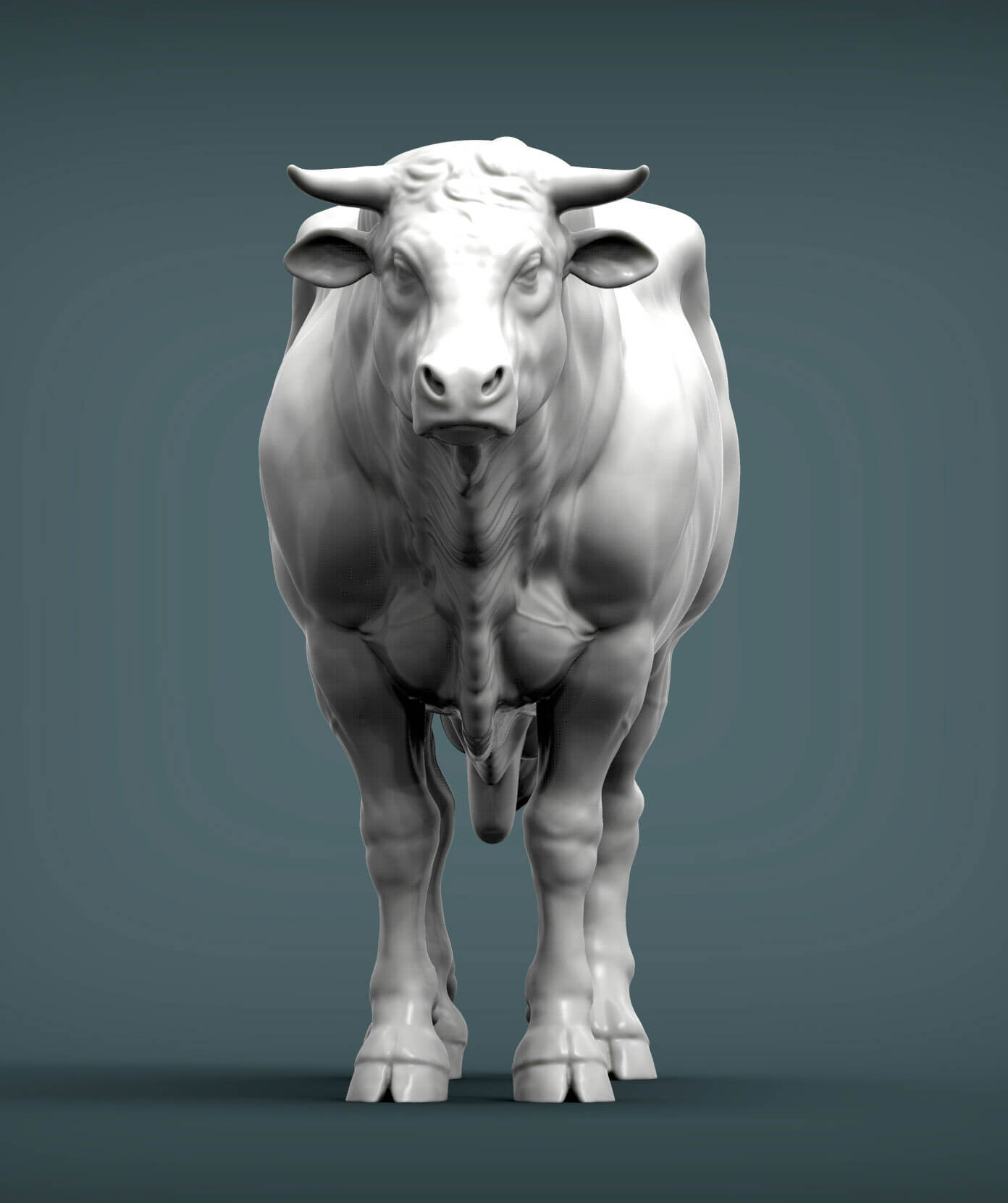 Limousin Bull 3D Print Model by Alexander3dart