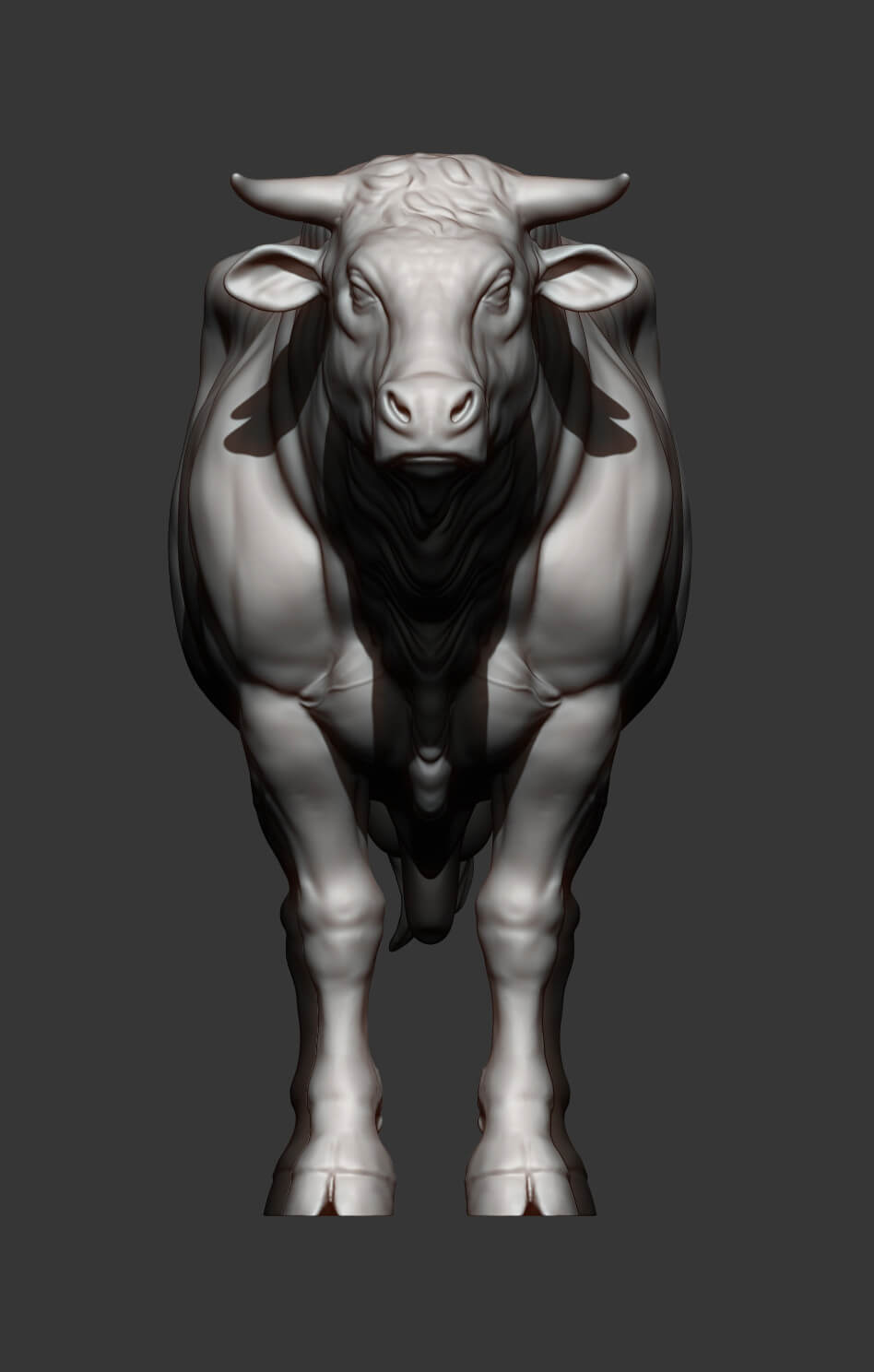 Limousin Bull 3D Print Model by Alexander3dart