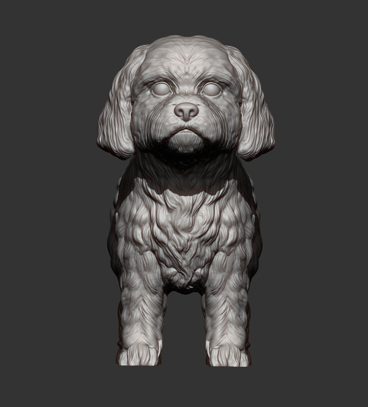 Maltese Dog Statue 3D Print Model by Alexander3dart