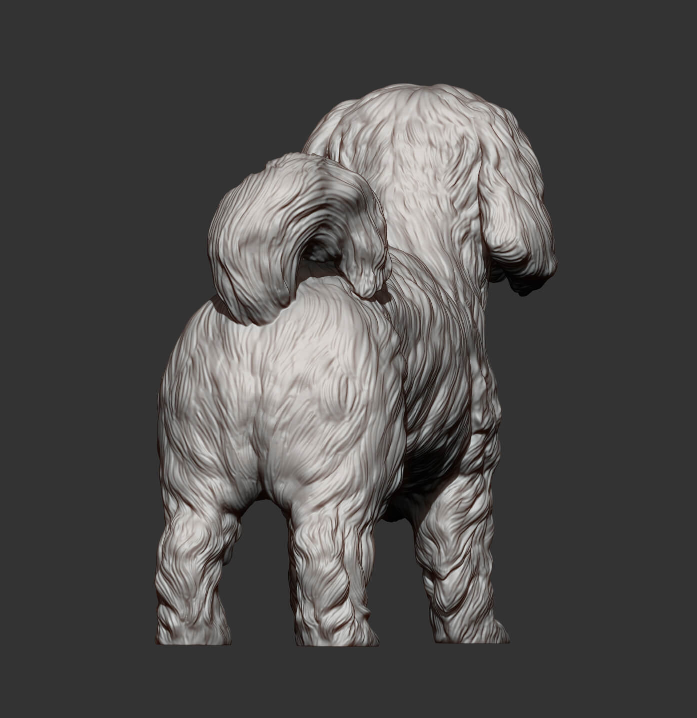 Maltese Dog Statue 3D Print Model by Alexander3dart