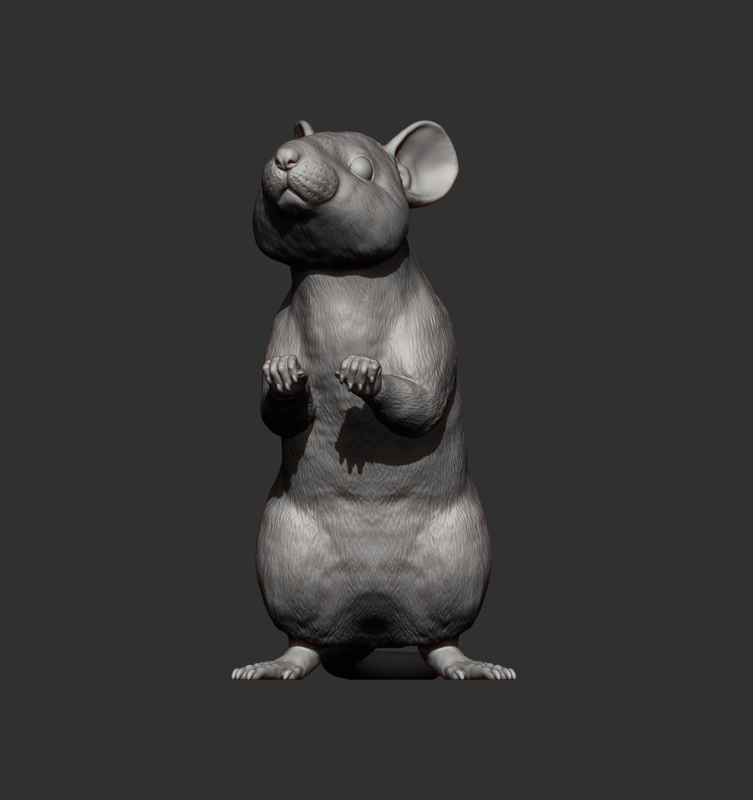 Mouse on Hind Legs - 3D Model by Alexander3dart