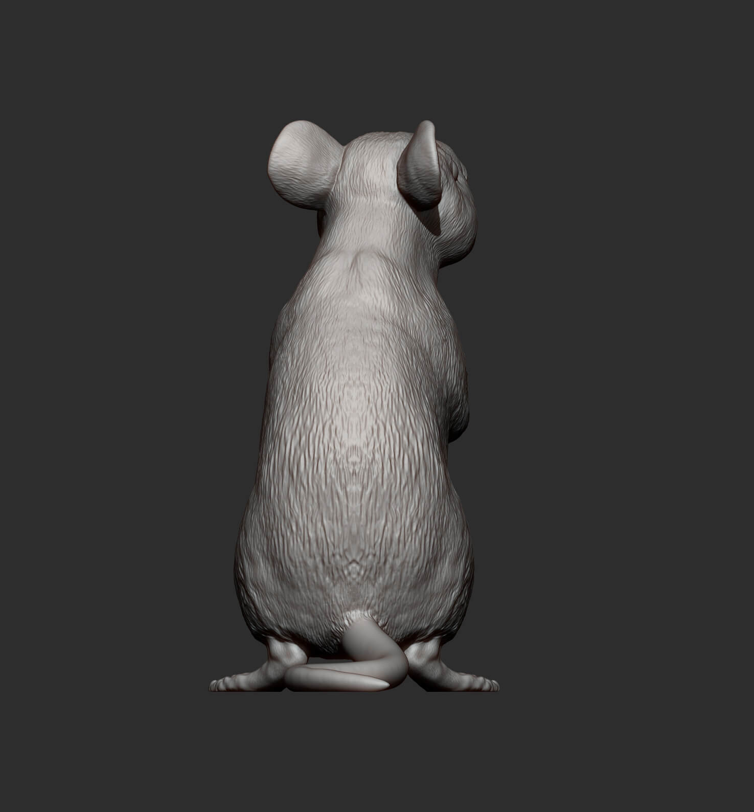 Mouse on Hind Legs - 3D Model by Alexander3dart