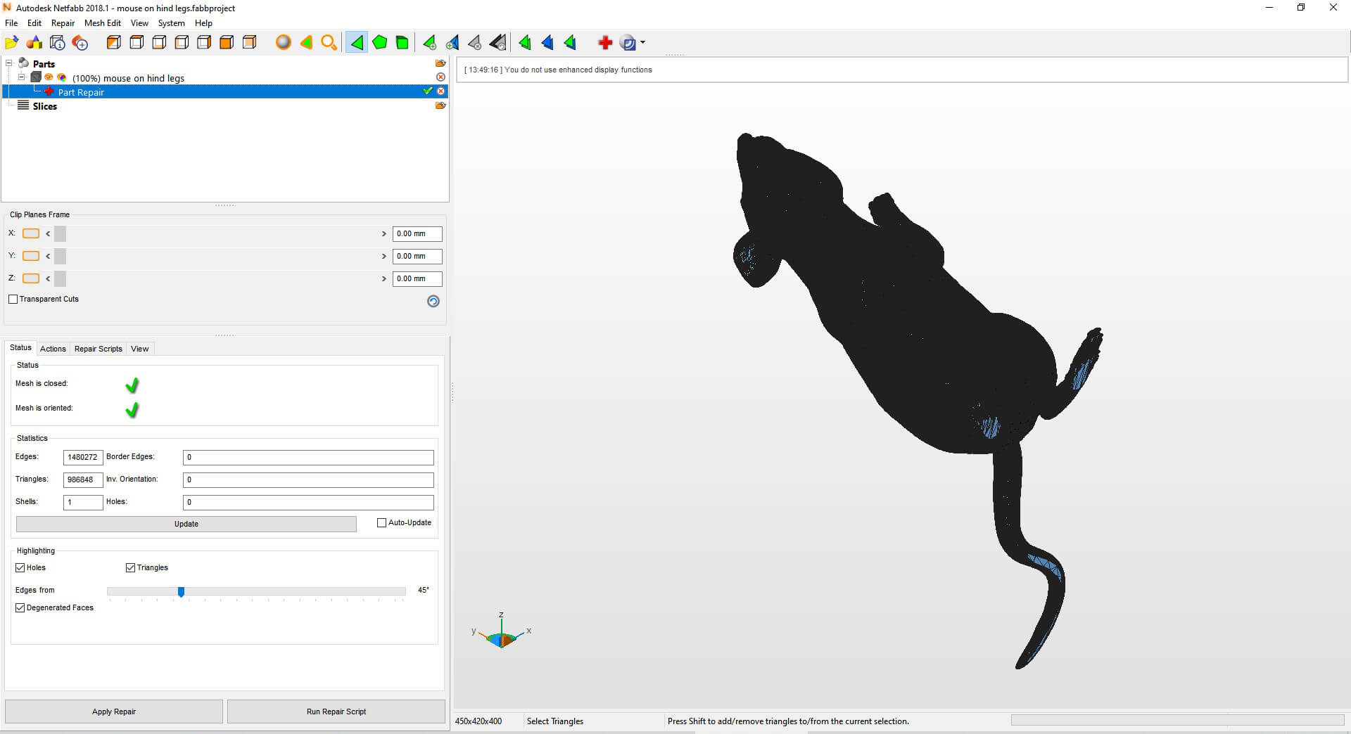 Mouse on Hind Legs - 3D Model by Alexander3dart