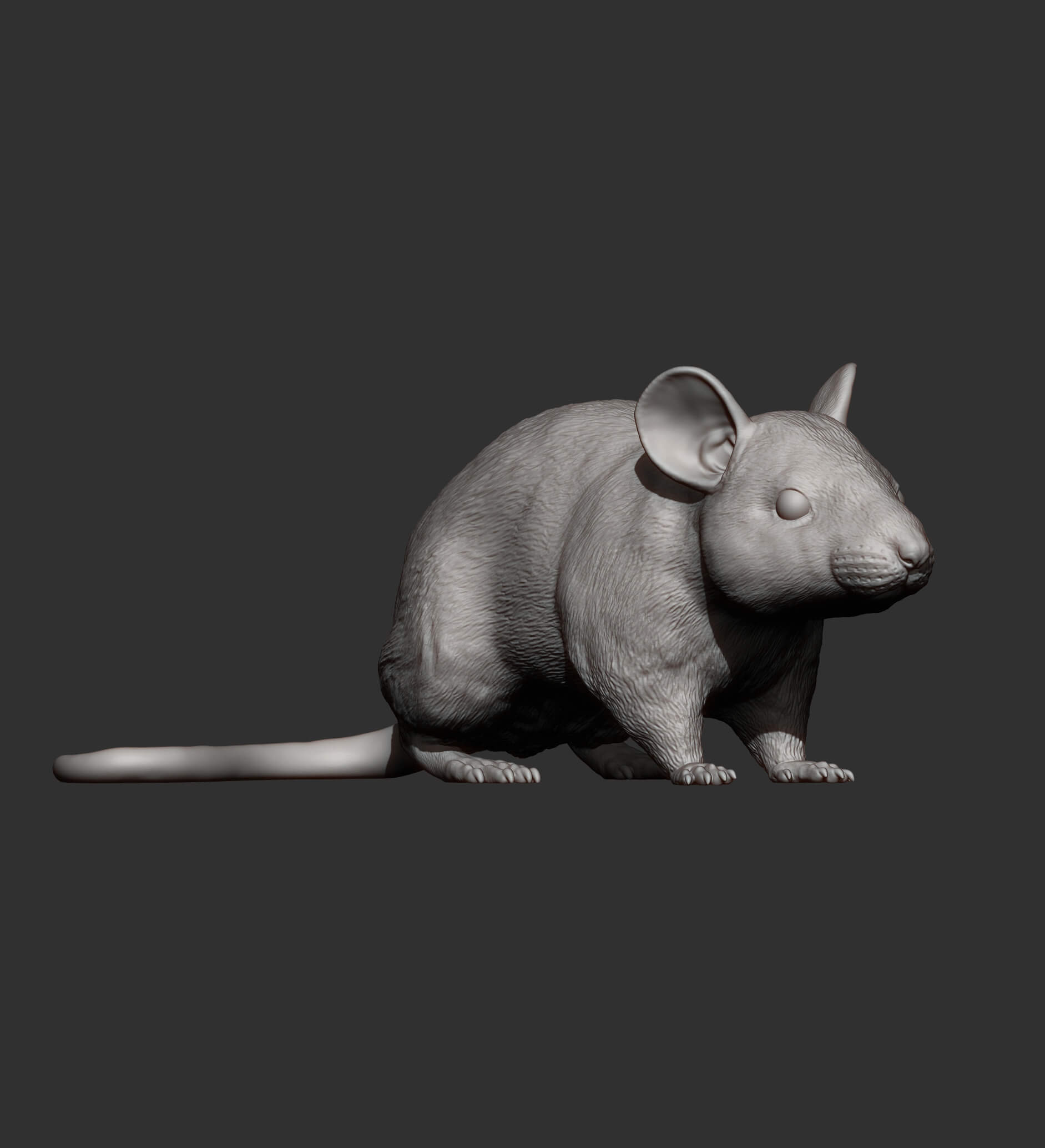Mouse Sculpture - 3D Model by Alexander3dart