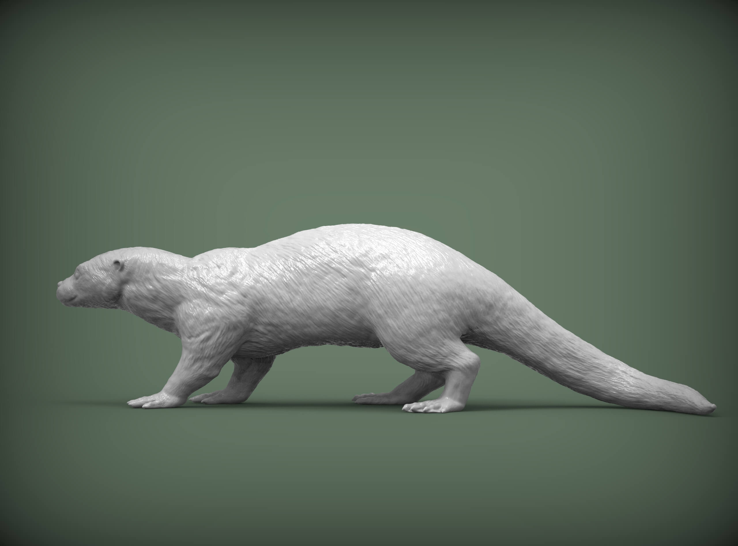 Otter 3D Print Model by Alexander3dart