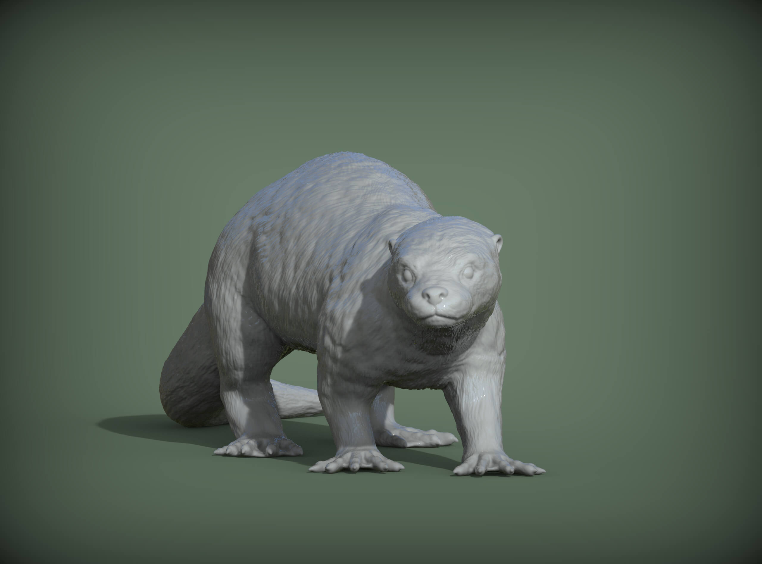 Otter 3D Print Model by Alexander3dart