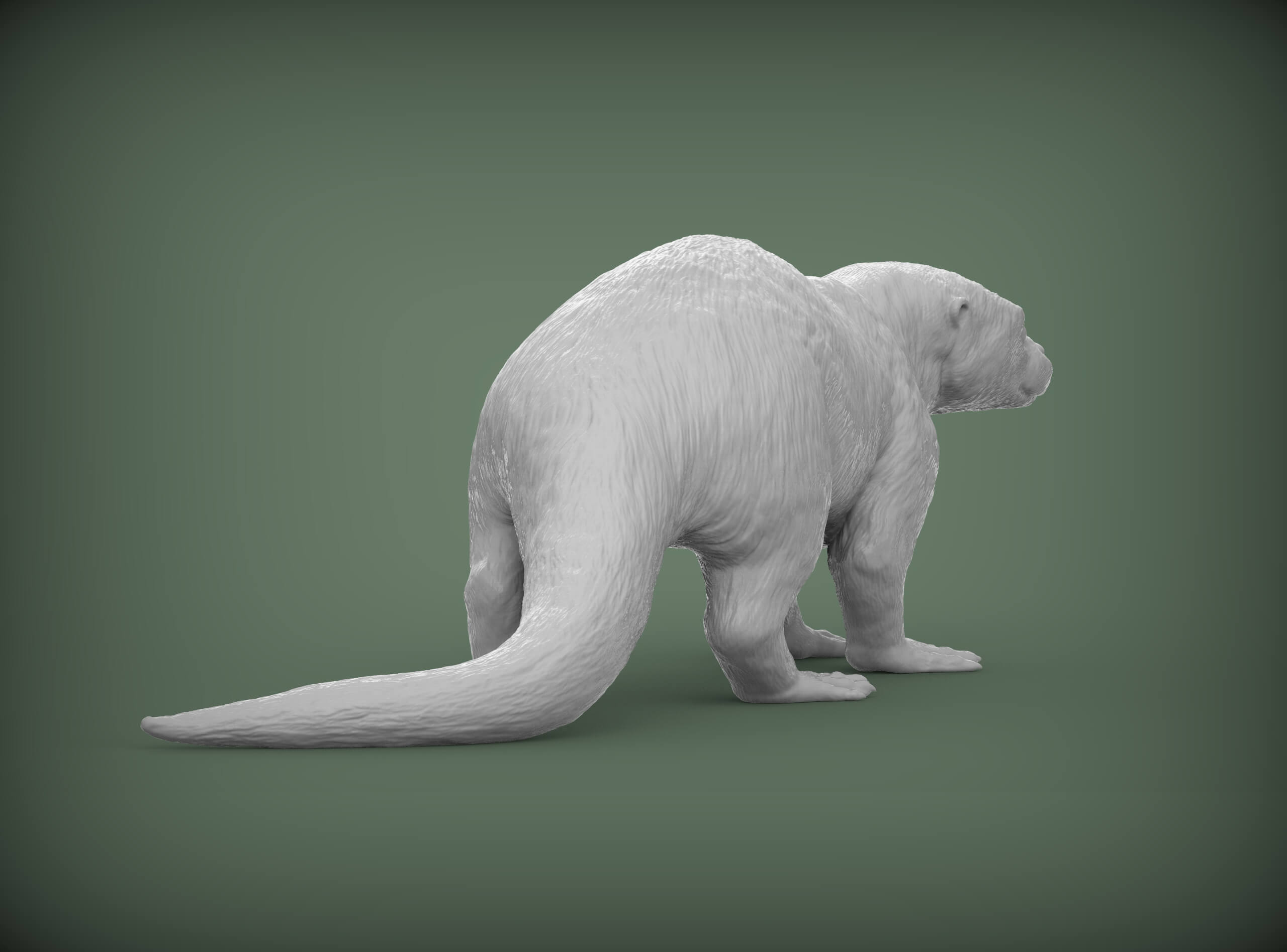 Otter 3D Print Model by Alexander3dart