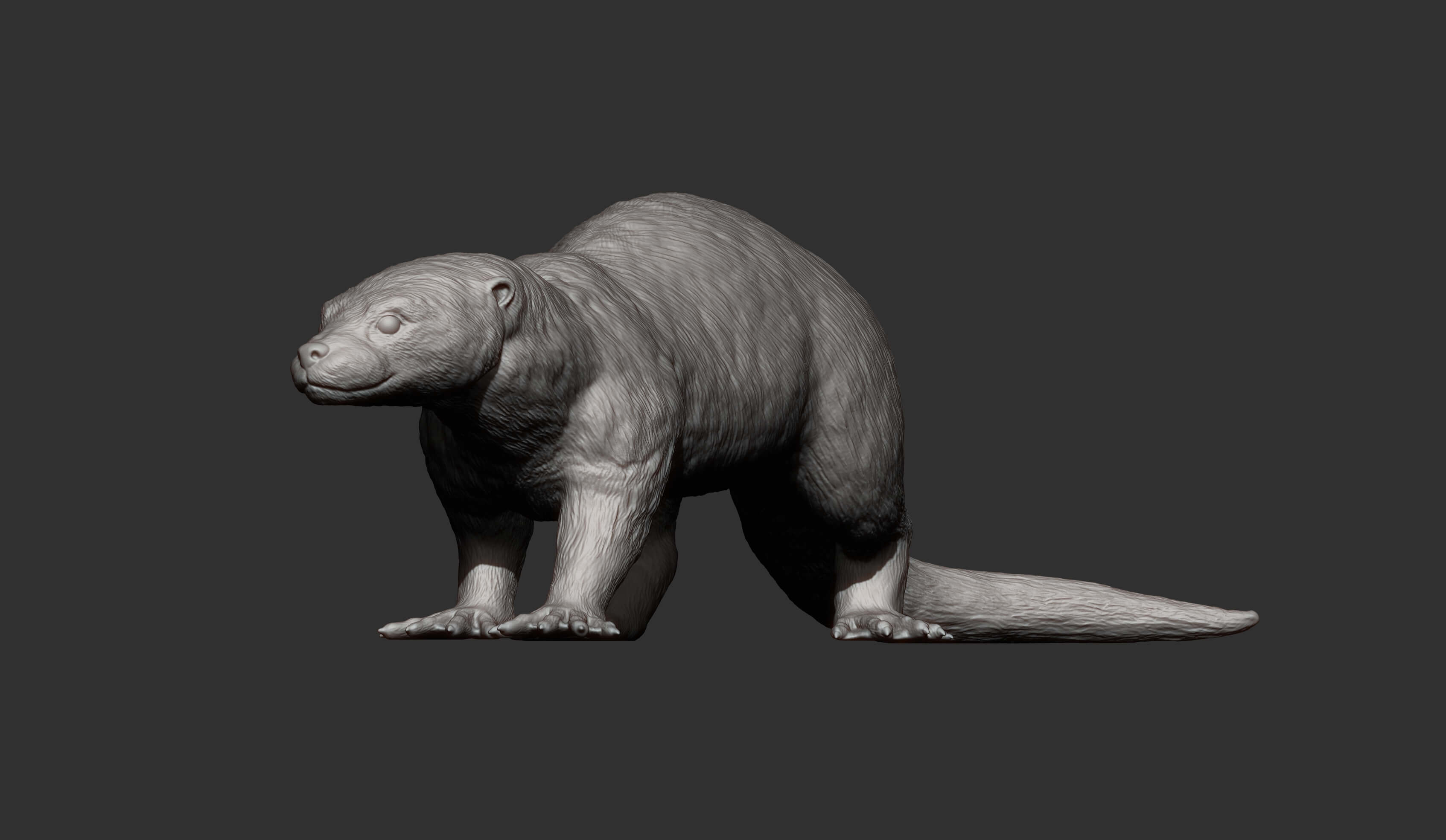 Otter 3D Print Model by Alexander3dart