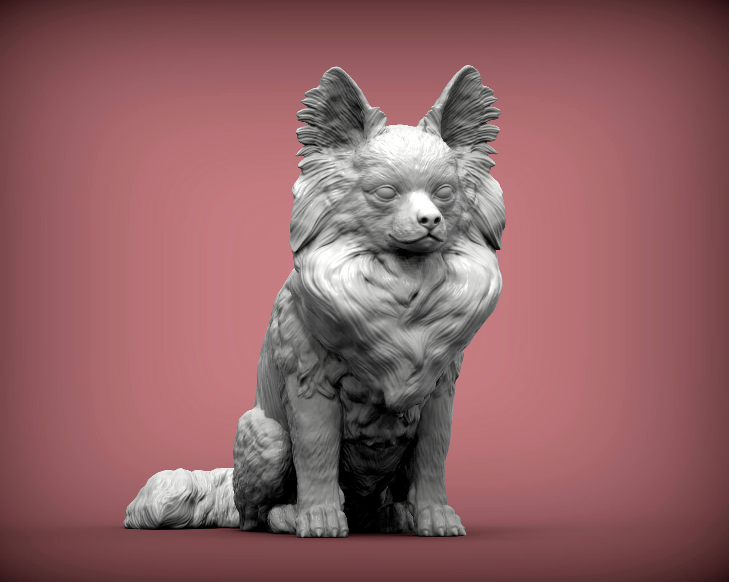 Papillon 3D Print Model by Alexander3dart