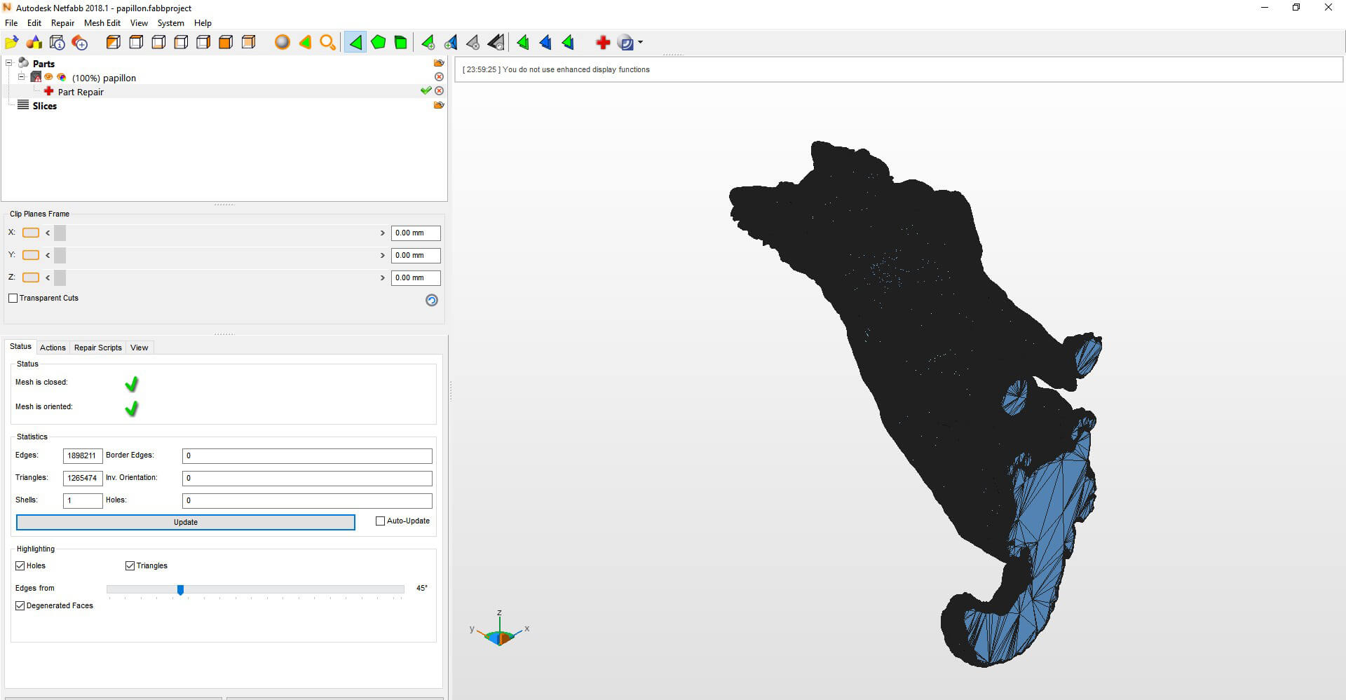 Papillon 3D Print Model by Alexander3dart