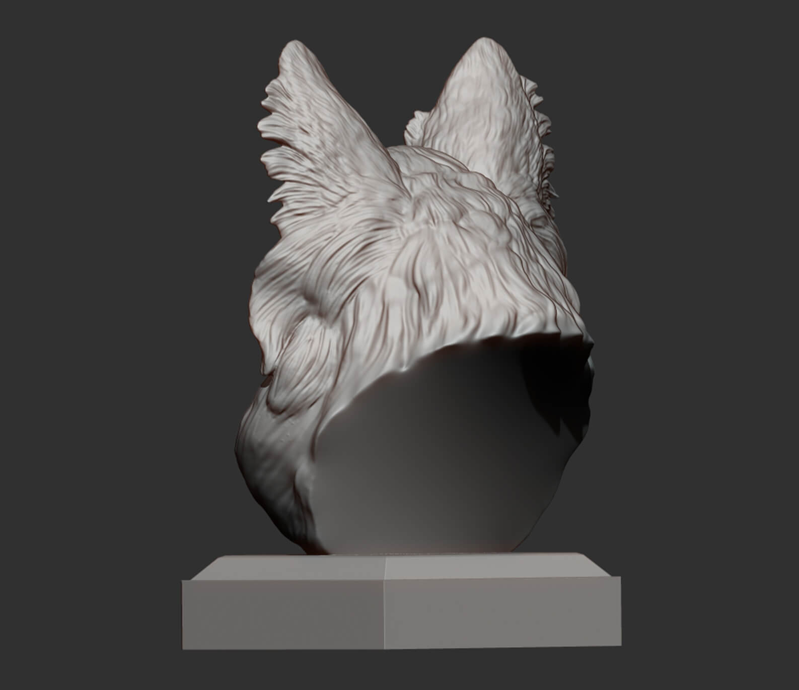 Papillon Bust 3D Print Model by Alexander3dart