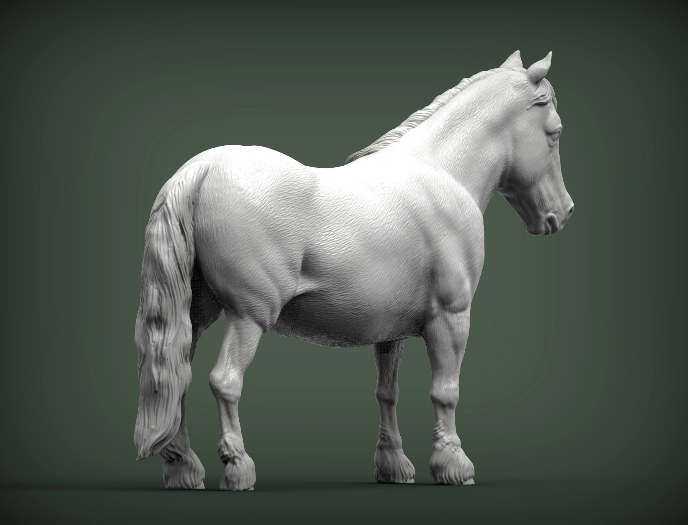 Pony Sculpture - 3D Model by Alexander3dart