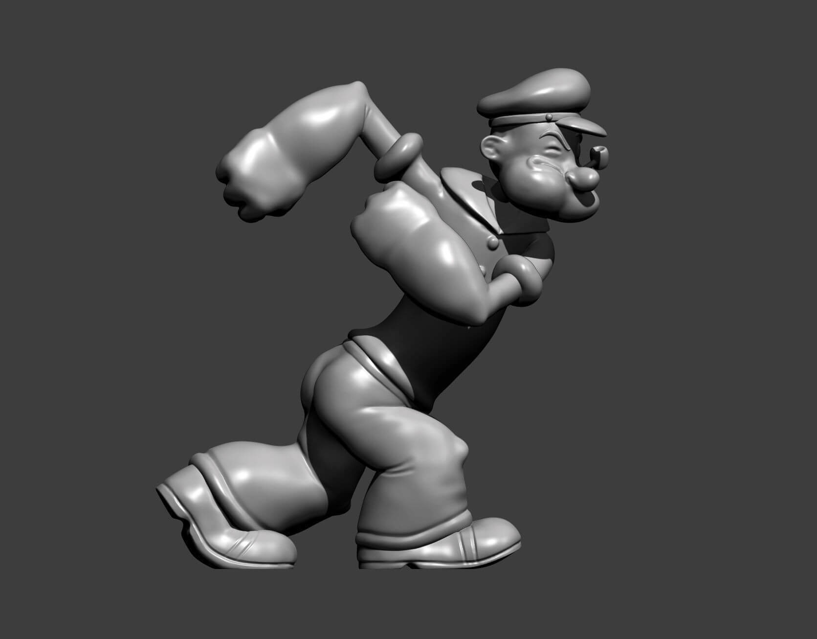 Popeye Sailor 3D Print Model by Alexander3dart