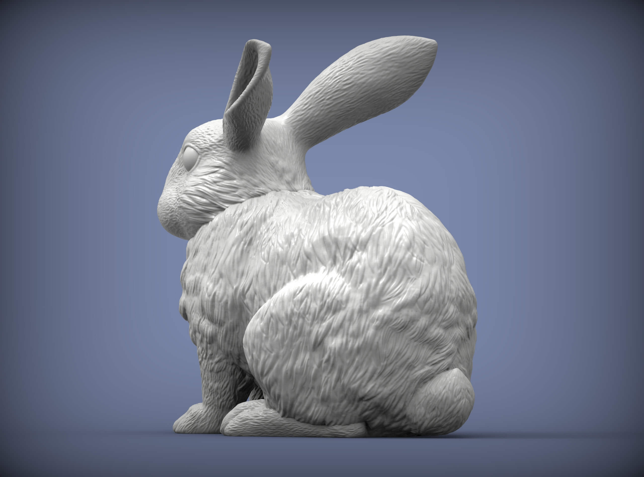 Rabbit 3D Print Model by Alexander3dart