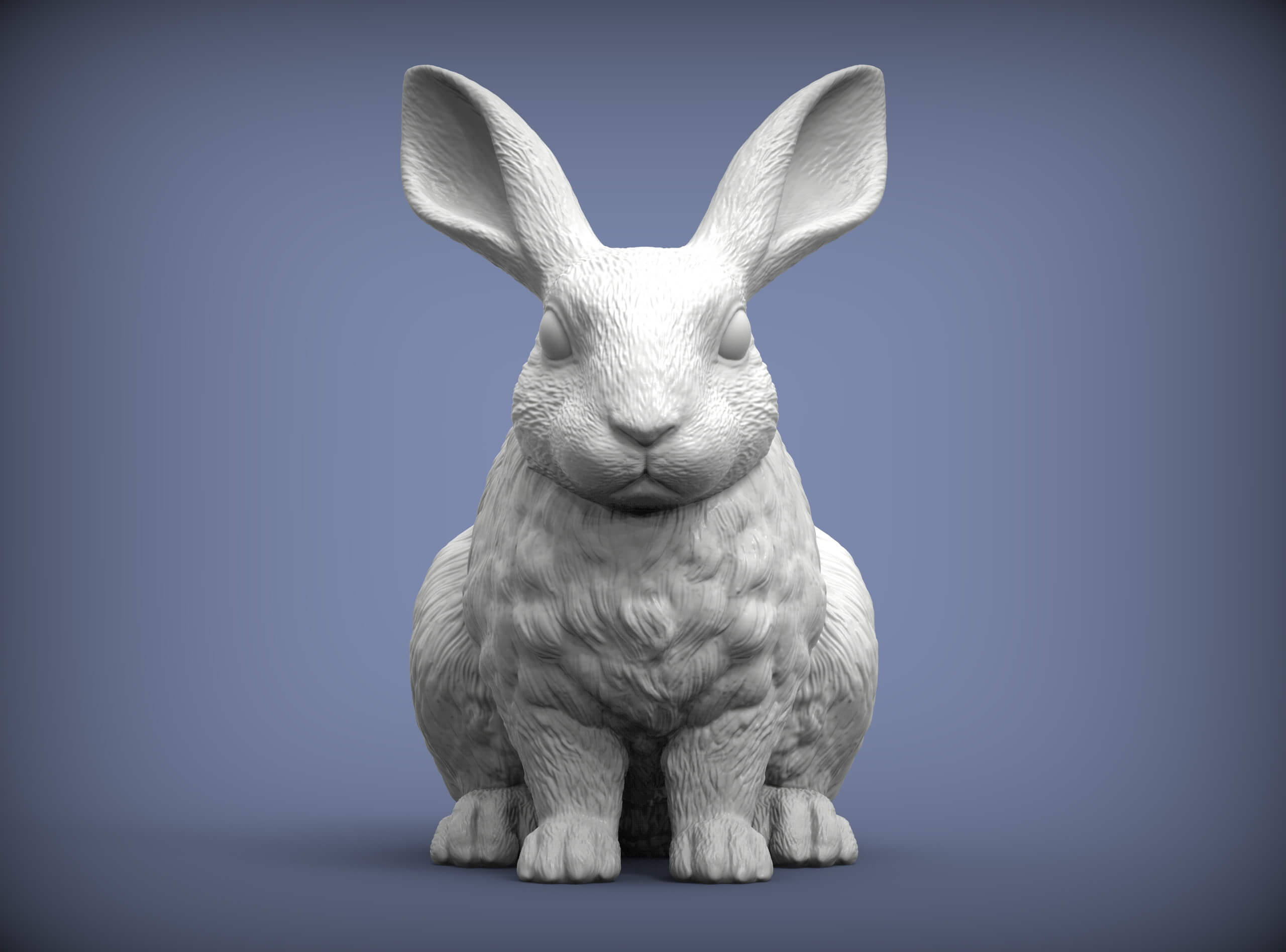 Rabbit 3D Print Model by Alexander3dart