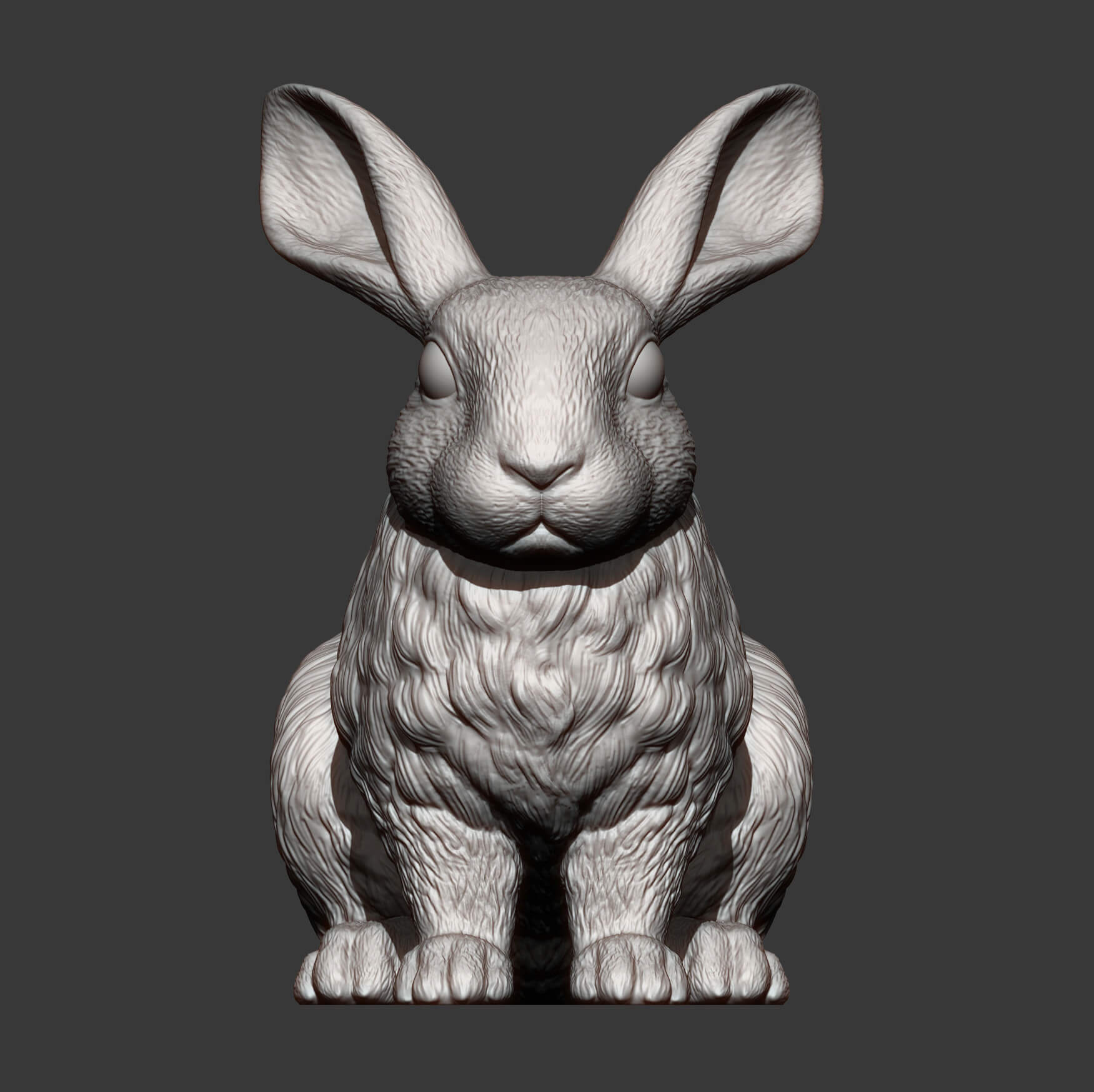 Rabbit 3D Print Model by Alexander3dart