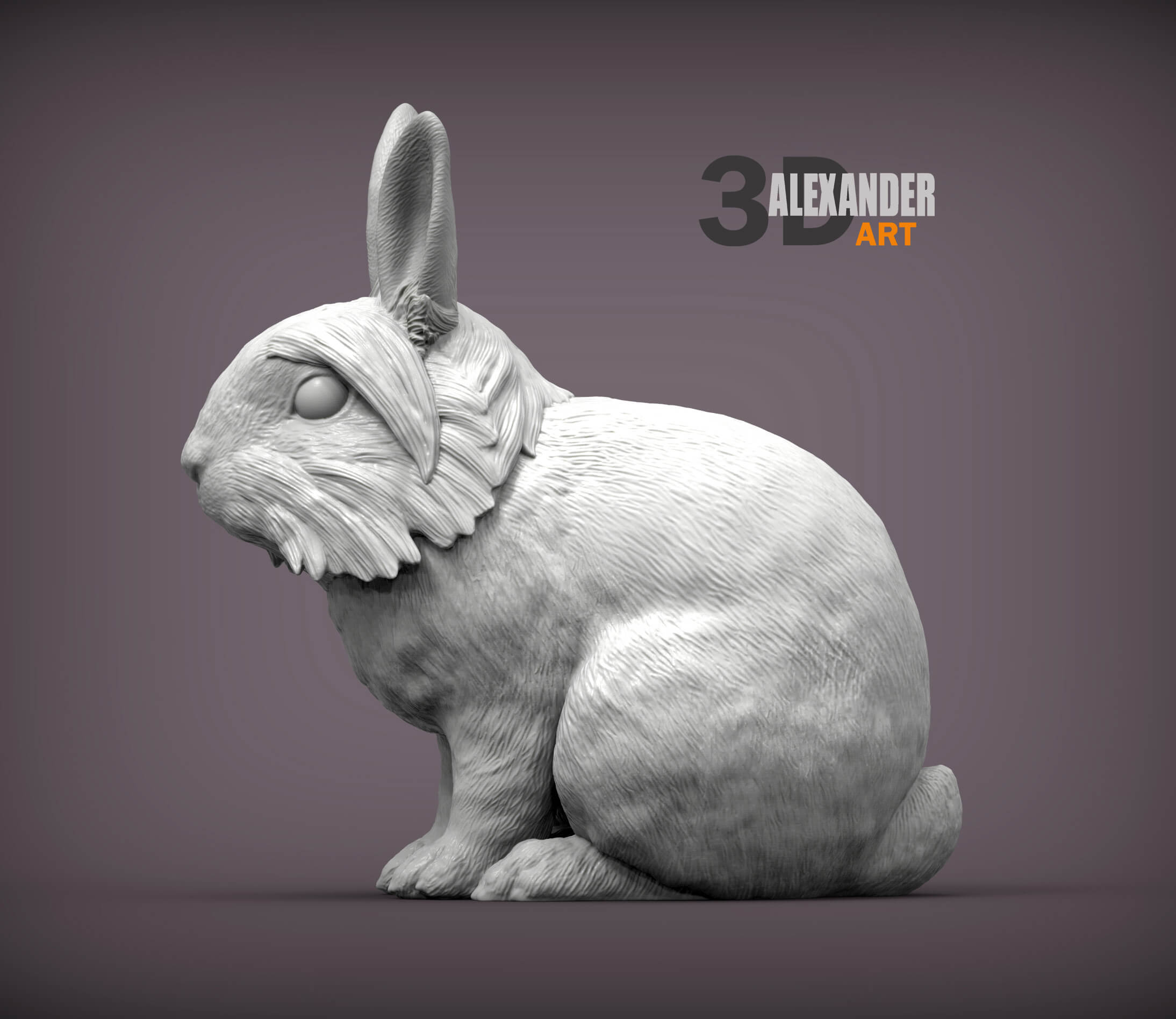 Rabbit Lion 3D Print Model by Alexander3dart