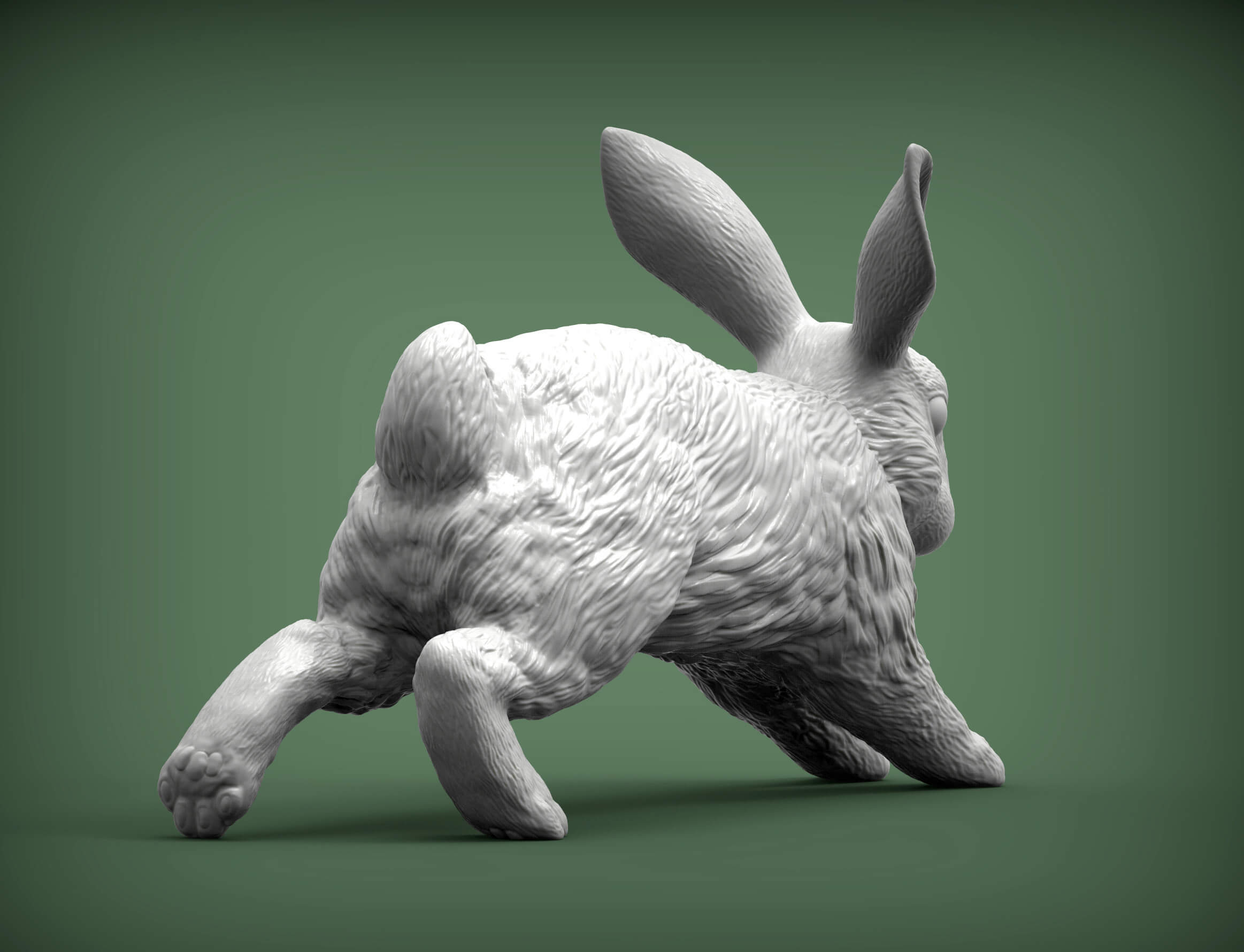 Rabbit Running - 3D Model by Alexander3dart