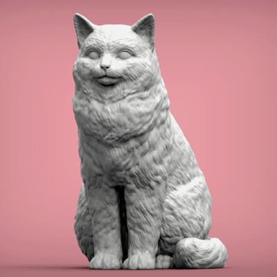 Ragdoll Cat 3D Print Model by Alexander3dart