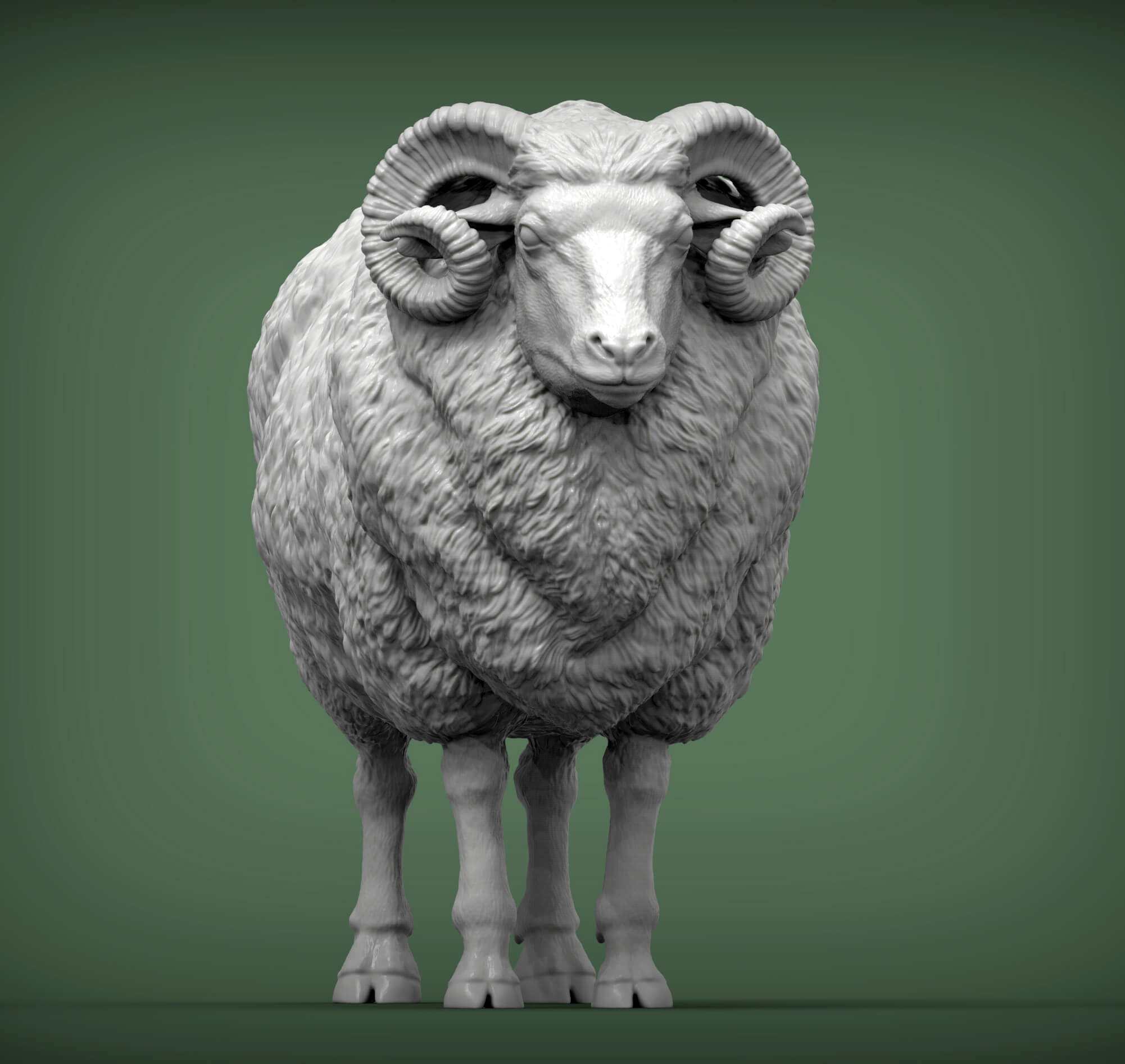 Ram 3D Print Model by Alexander3dart