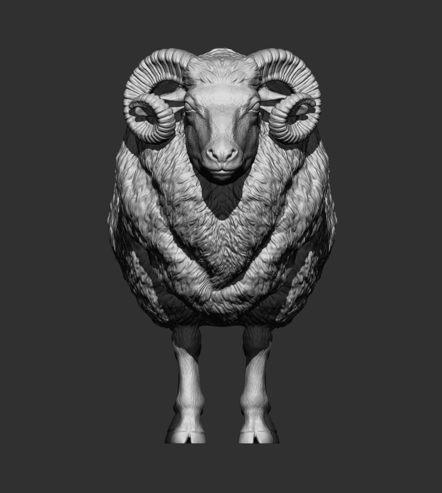 Ram 3D Print Model by Alexander3dart