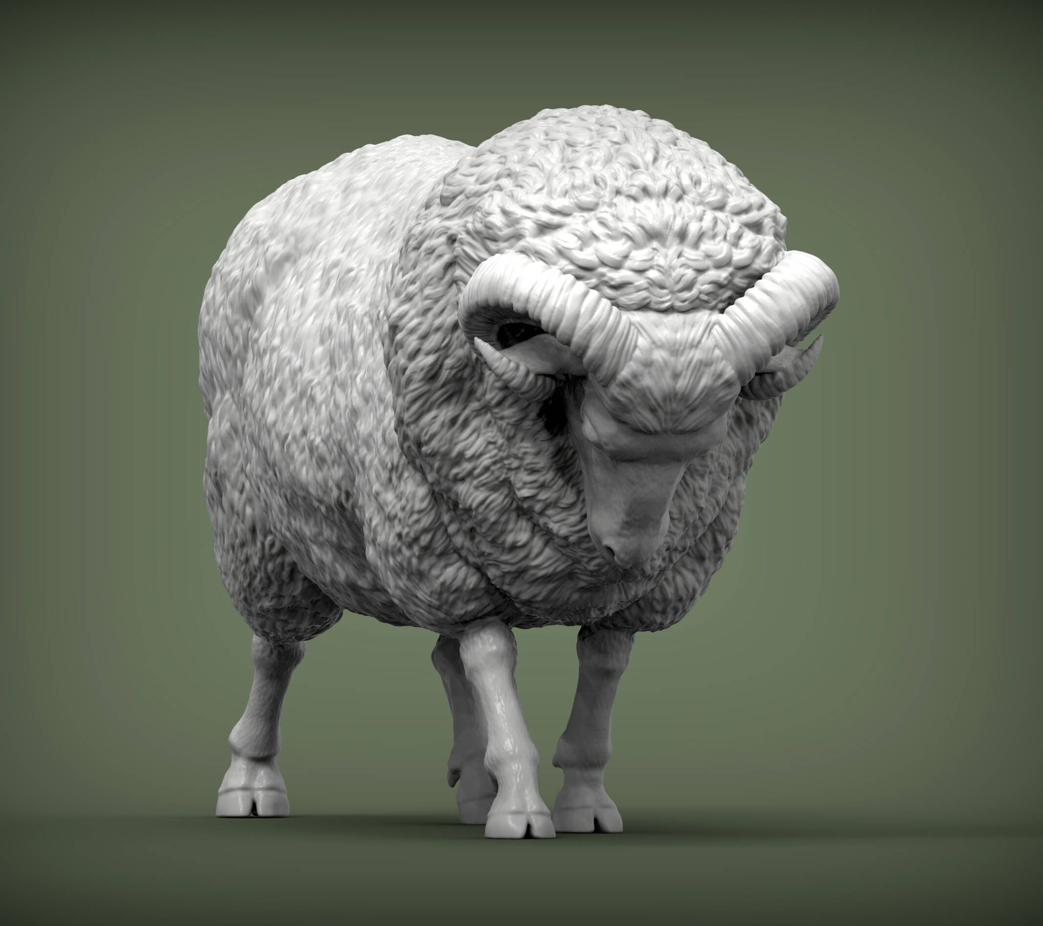 Ram Attacks 3D Print Model by Alexander3dart