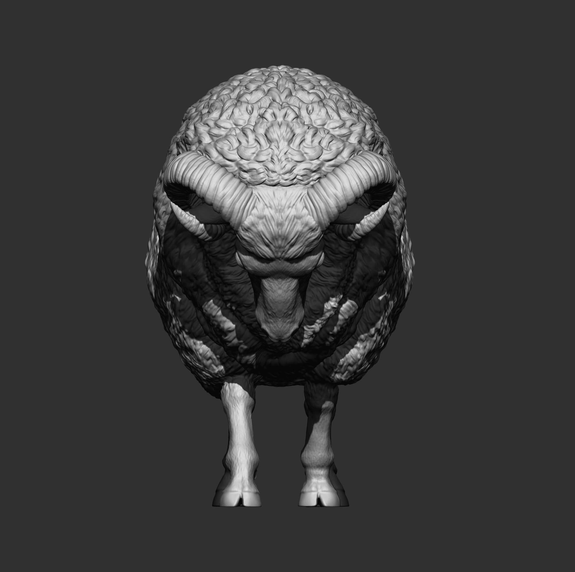 Ram Attacks 3D Print Model by Alexander3dart