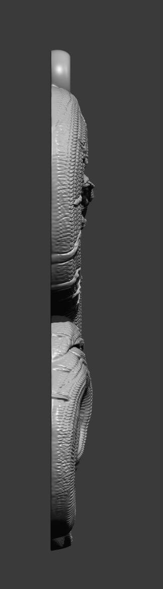 Relief Snake - 3D Model by Alexander3dart