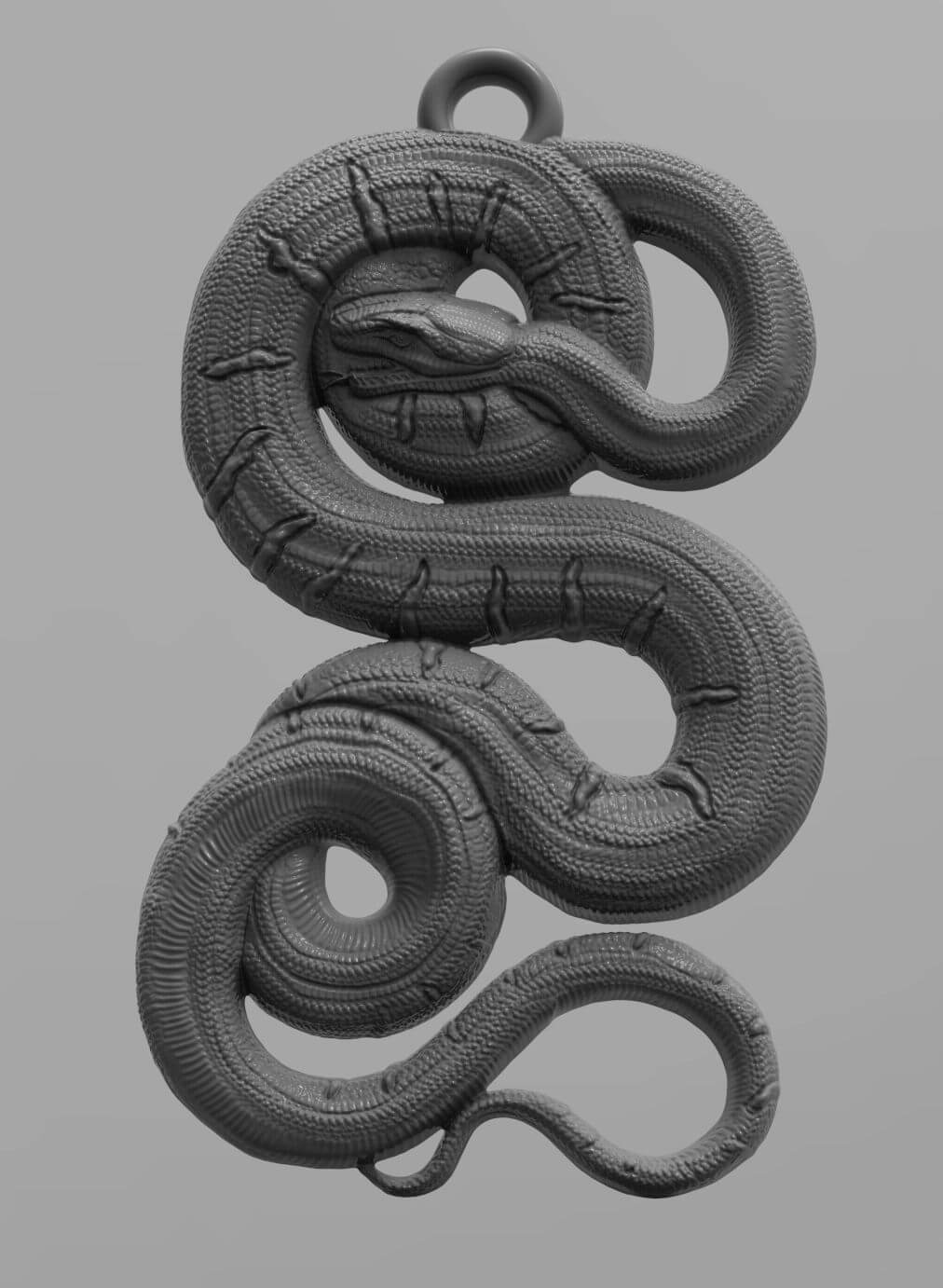 Relief Snake - 3D Model by Alexander3dart