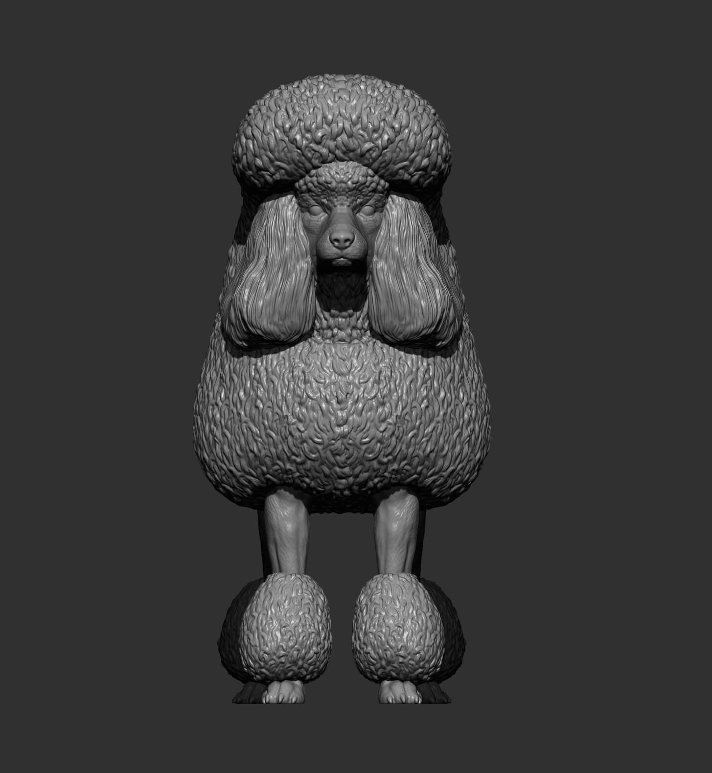 Royal Poodle - 3D Model by Alexander3dart