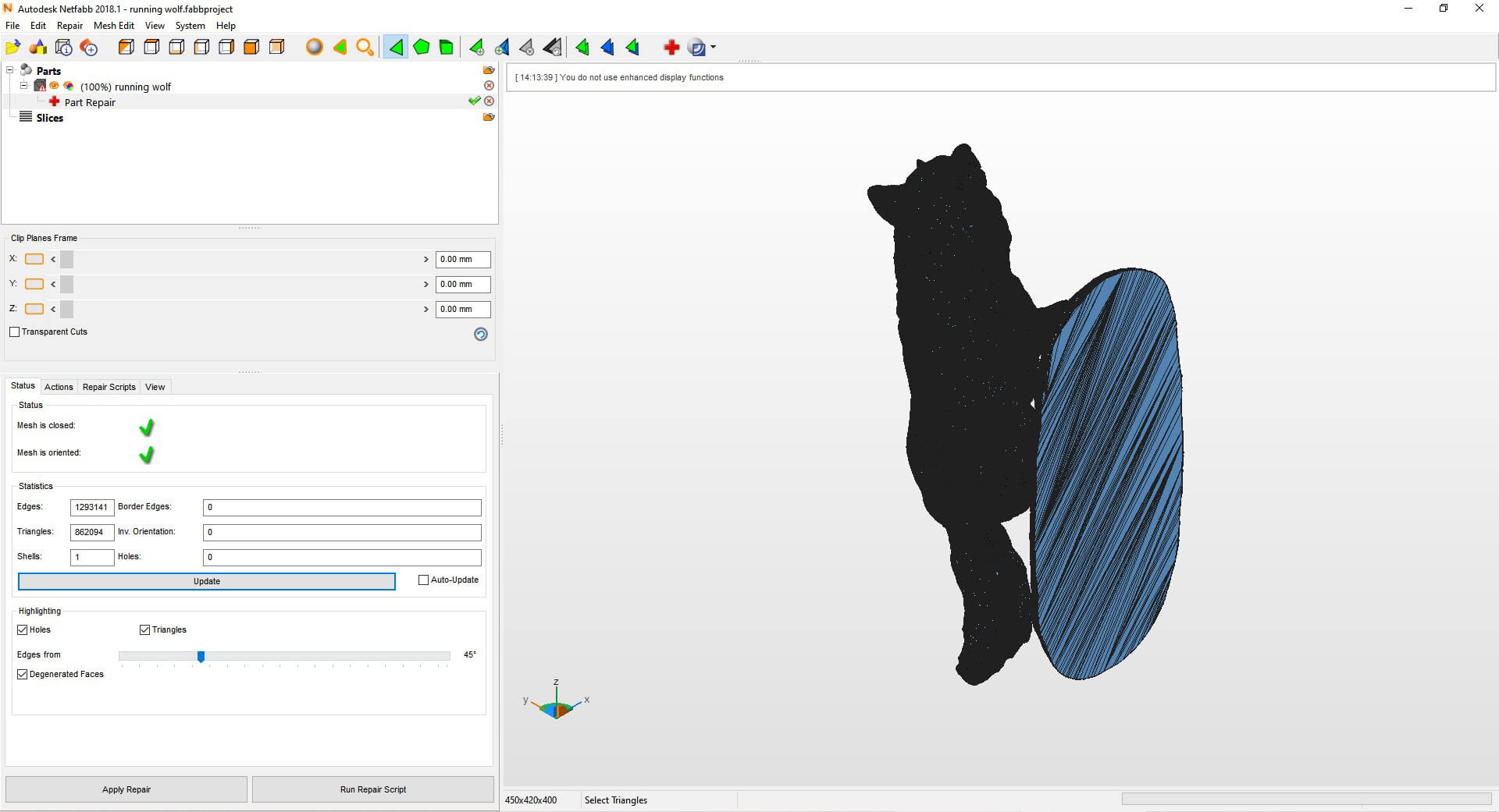Running Wolf 3D Print Model by Alexander3dart