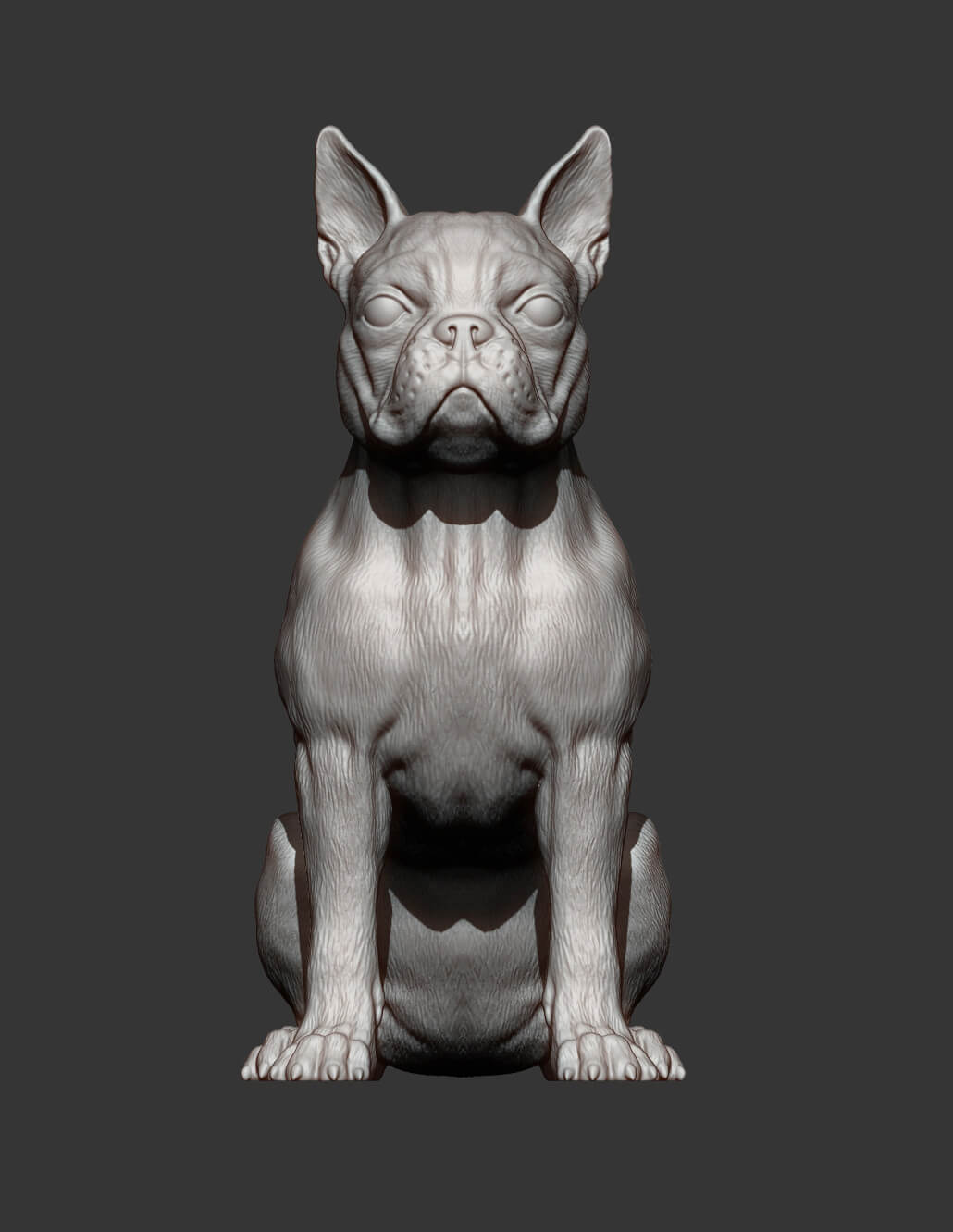 Boston Terrier 3D Print Model by Alexander3dart