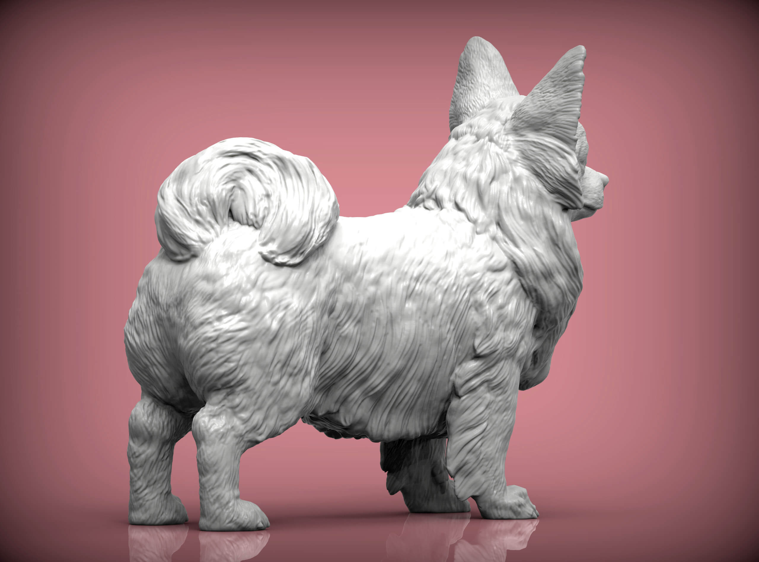 Sculpture Papillon - 3D Model by Alexander3dart