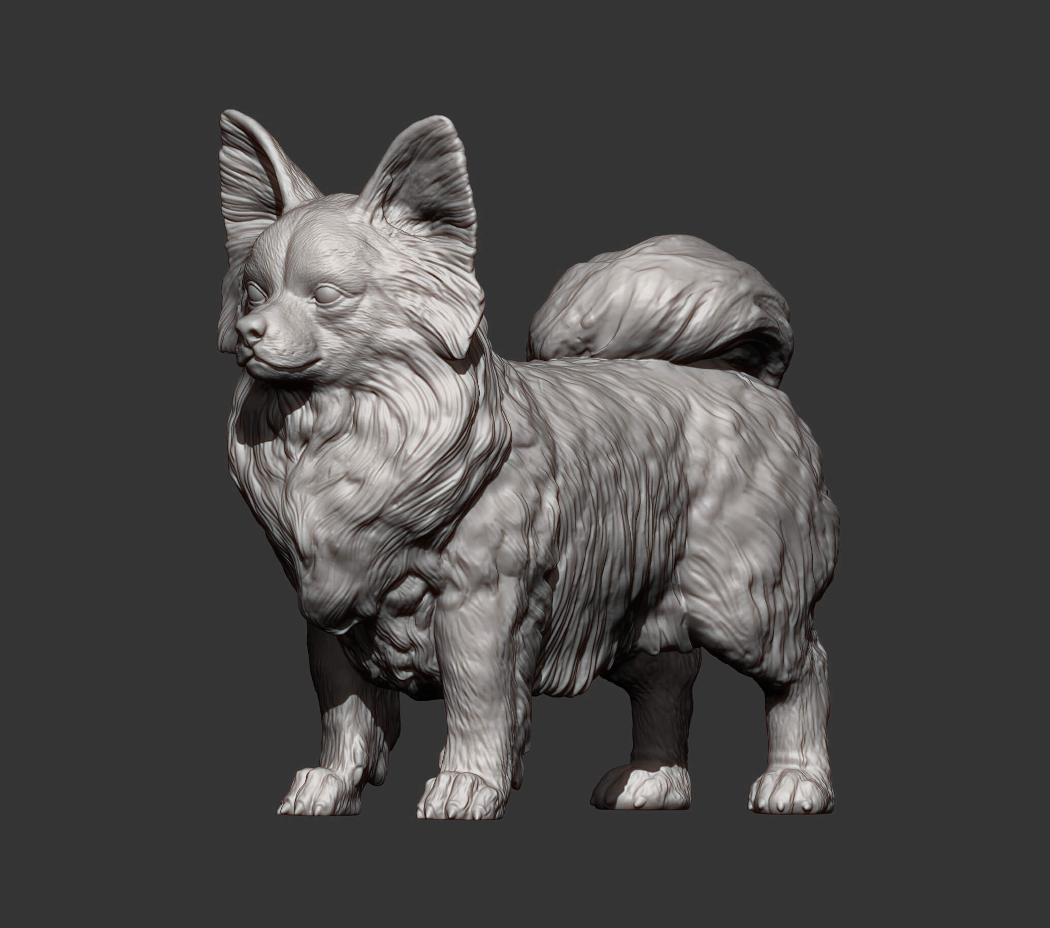 Sculpture Papillon - 3D Model by Alexander3dart