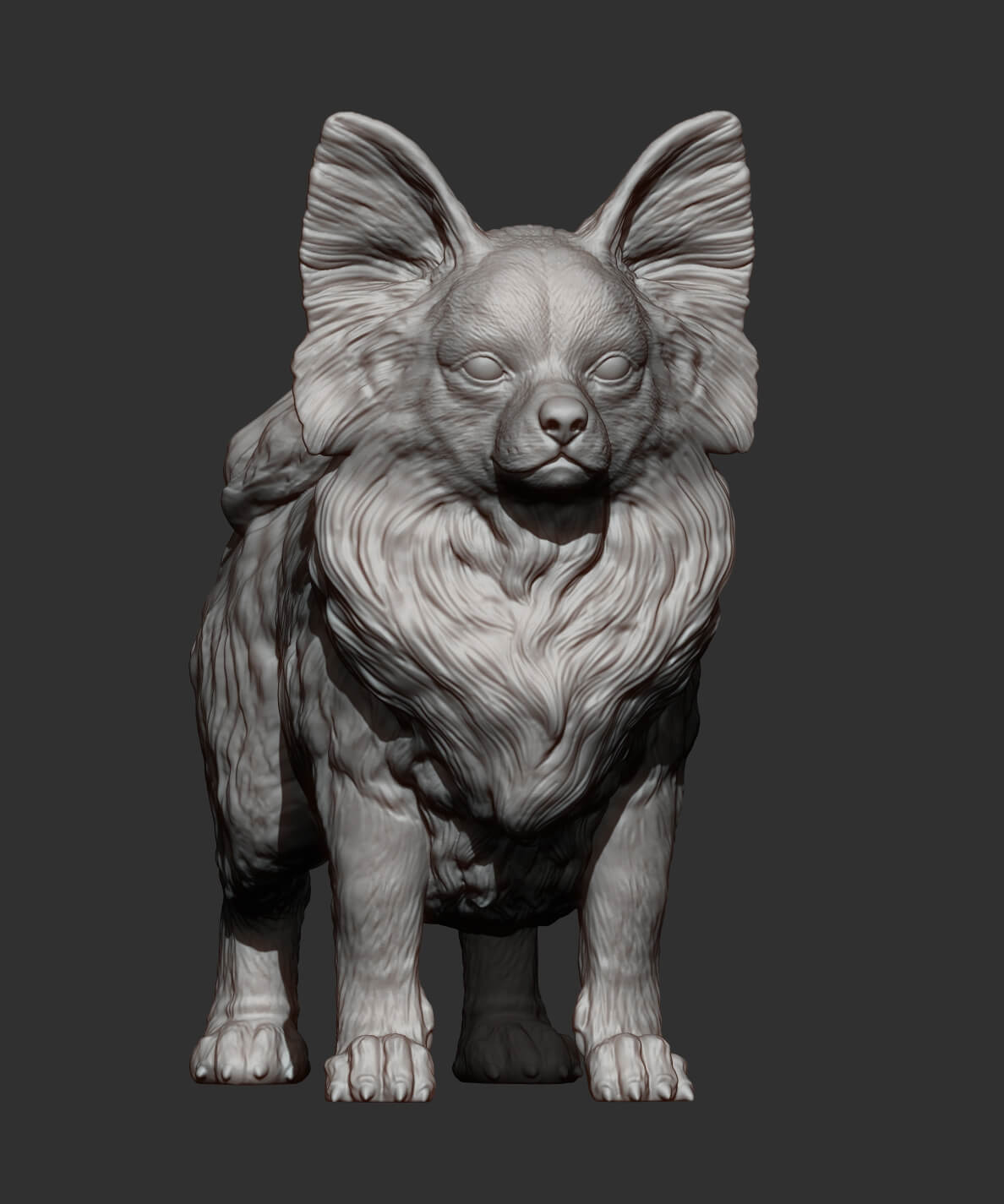 Sculpture Papillon - 3D Model by Alexander3dart