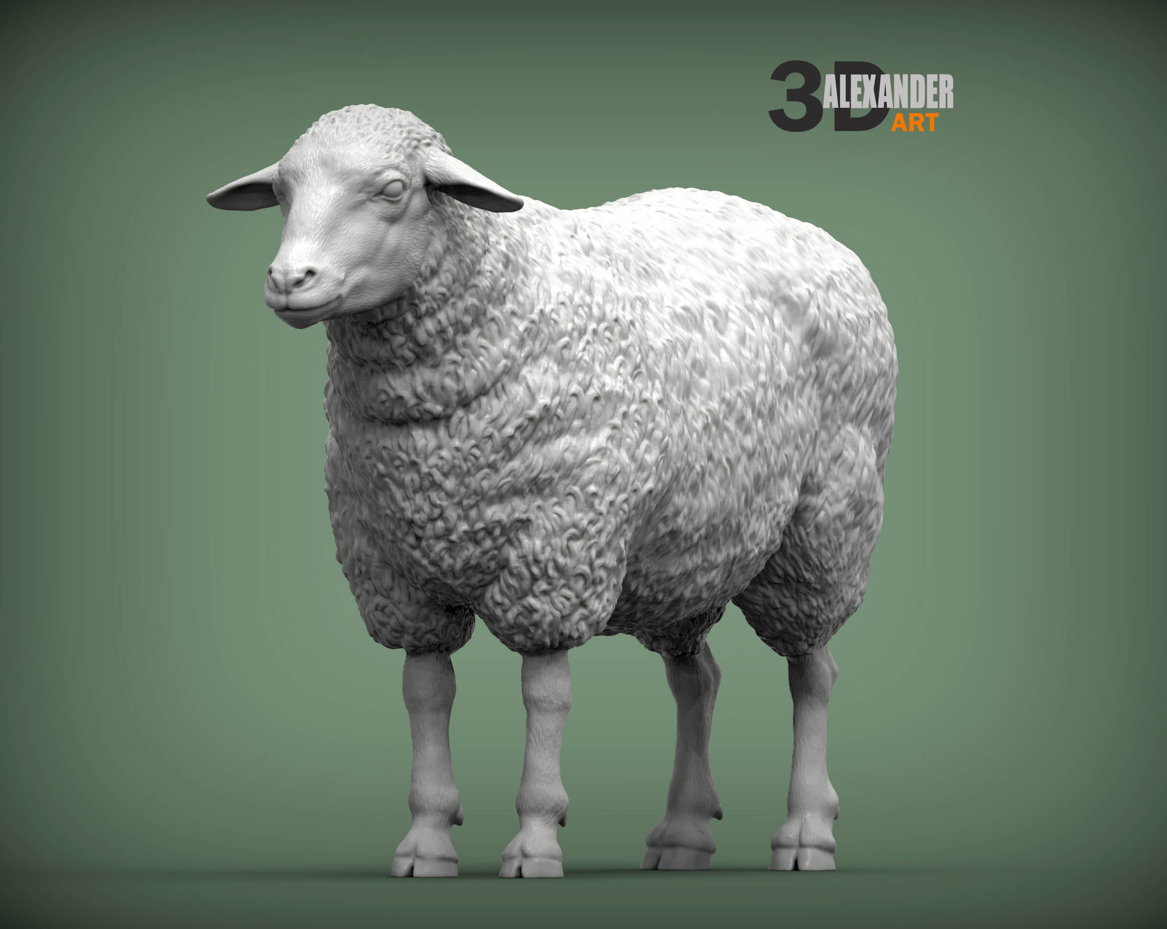 Sheep 3D Print Model by Alexander3dart