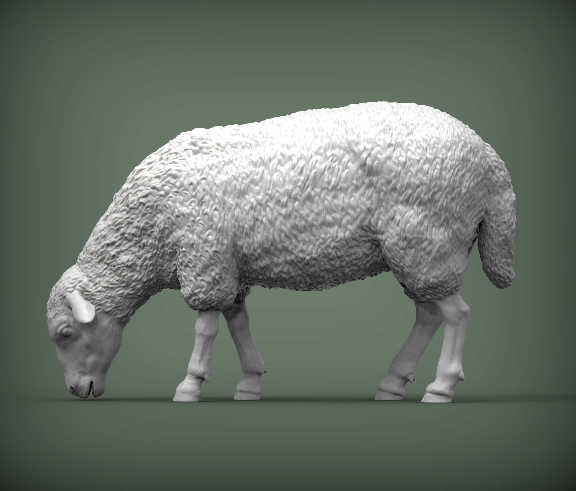 Sheep Eat 3D Print Model by Alexander3dart